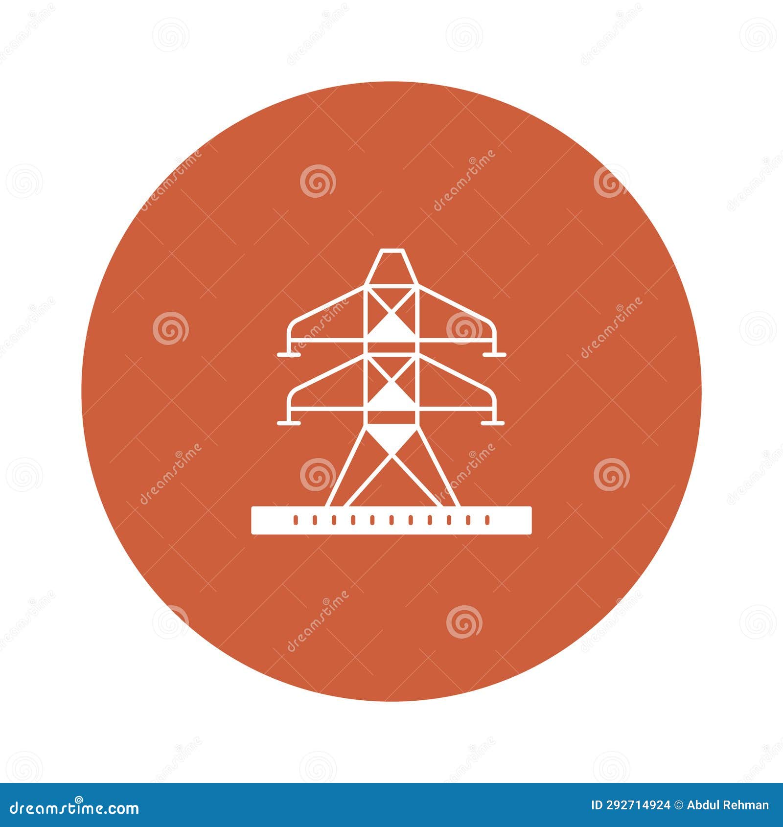 Grid Station Line Vector Icon Easily Modified Stock Illustration ...