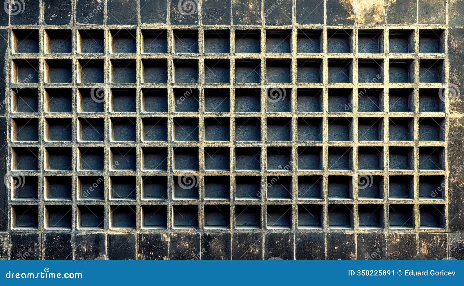 Grid Structure Creating a Pattern on a Building Facade Stock Image ...