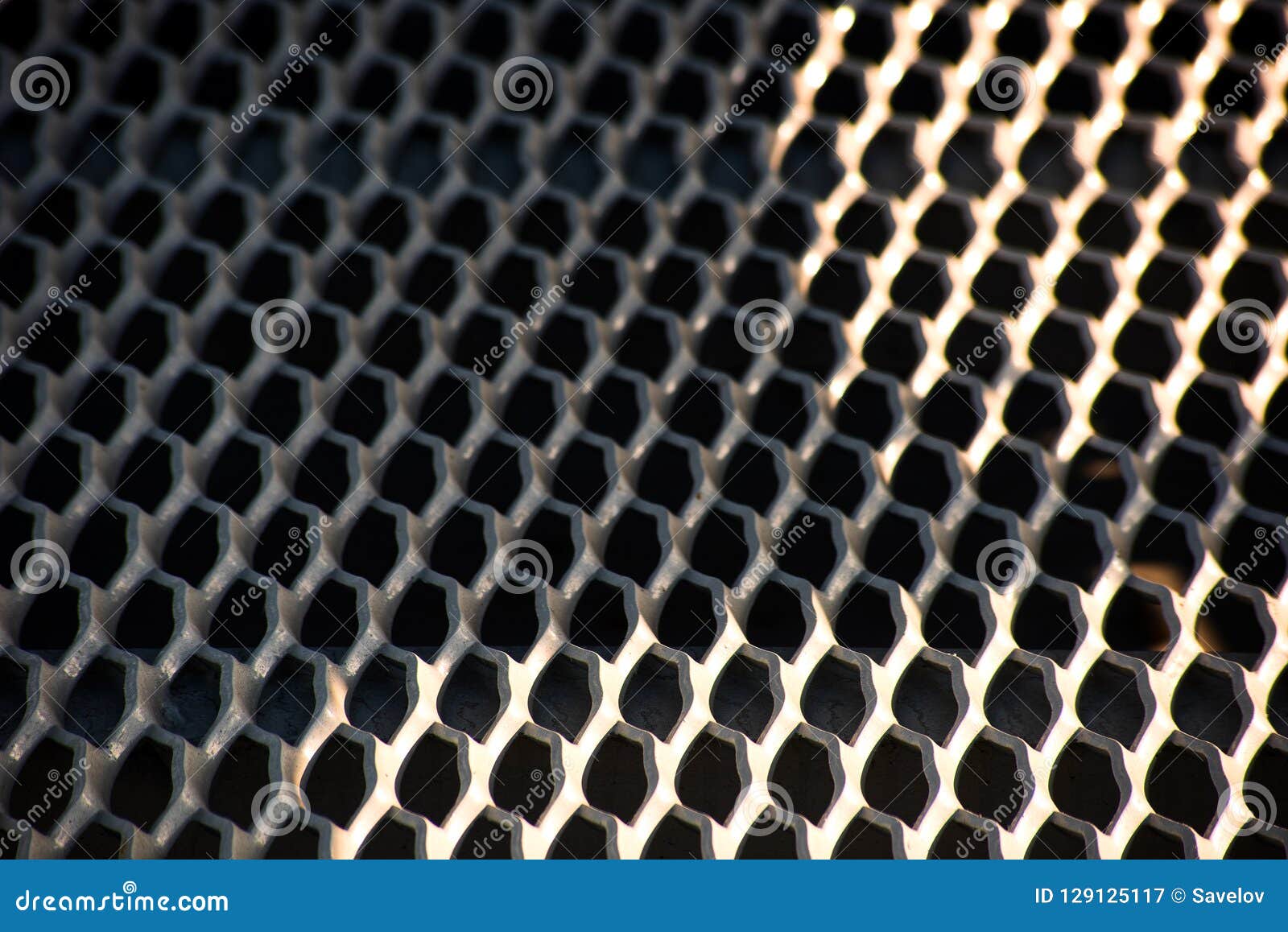 Grid Surface with Shadow is Close Stock Image - Image of background ...
