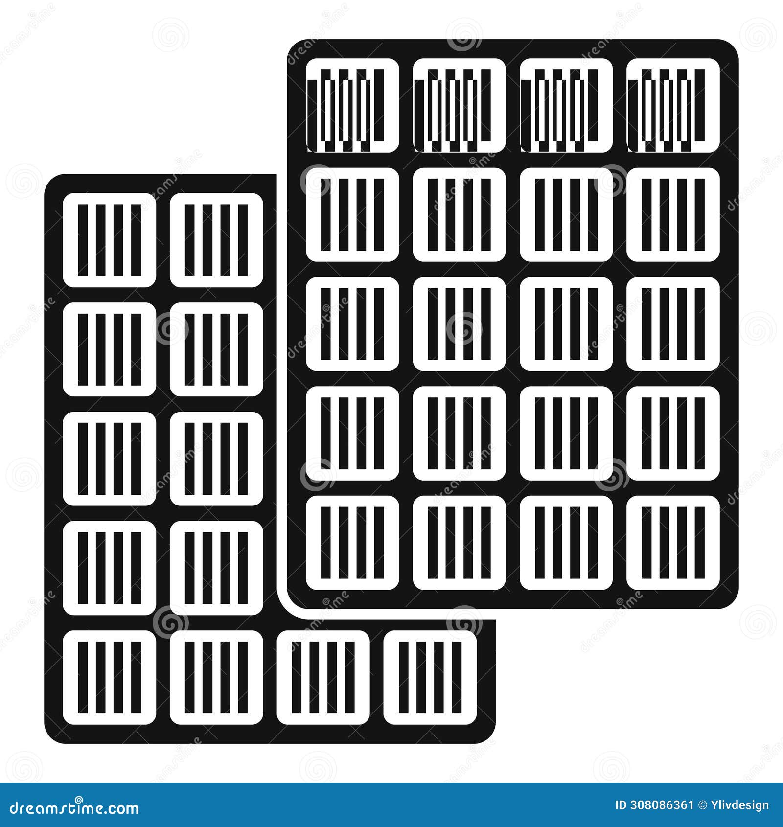Grid System Solar Panel Icon Simple Vector. Source Cell Stock Vector ...