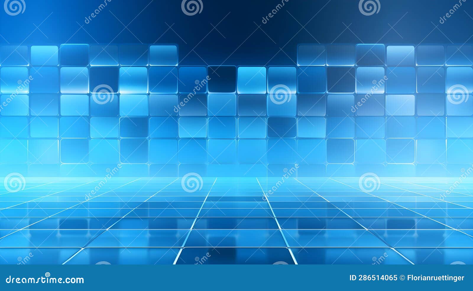 Grid Texture in Blue Colors. Futuristic Background Stock Illustration ...