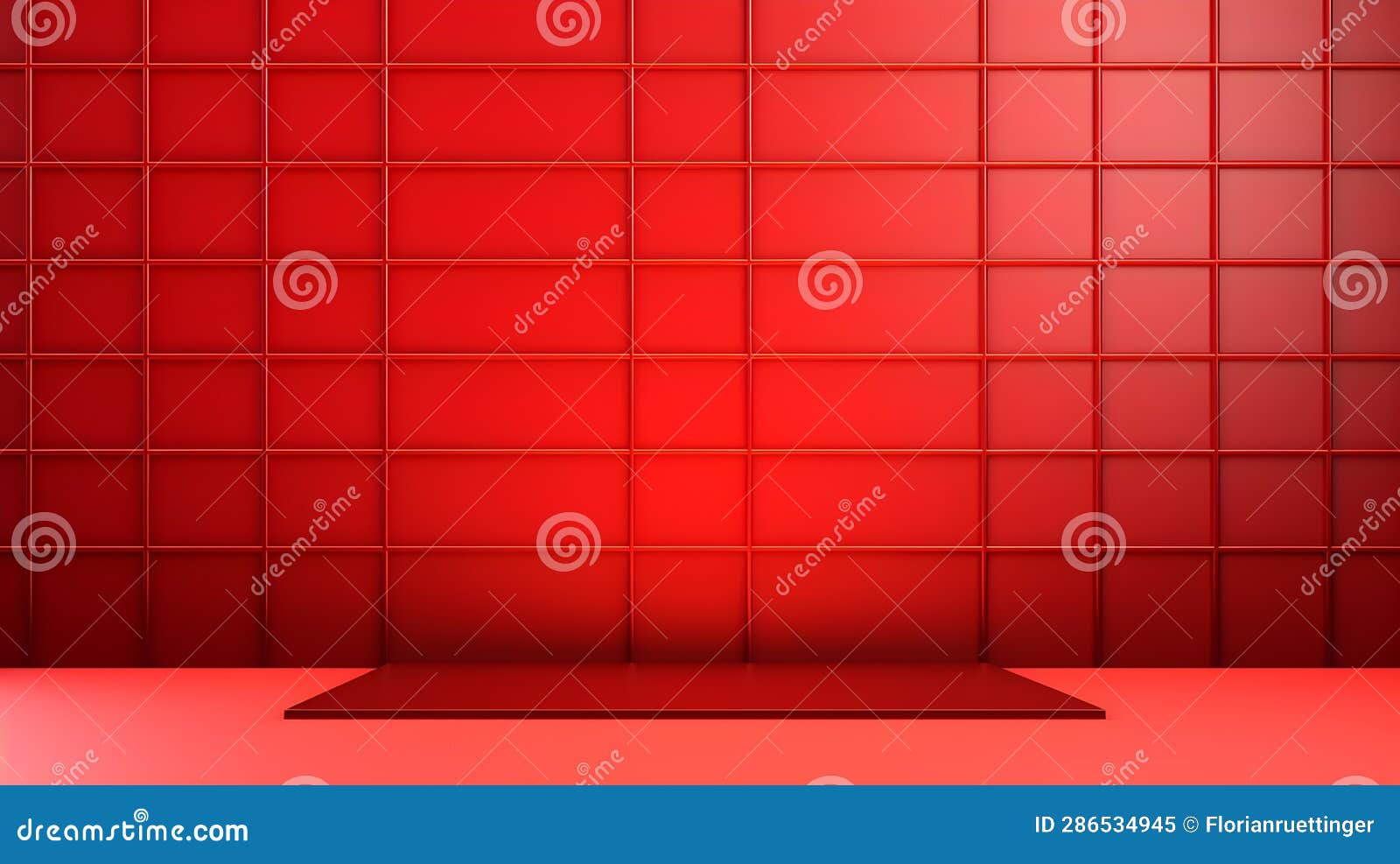 Grid Texture in Red Colors. Futuristic Background Stock Illustration ...