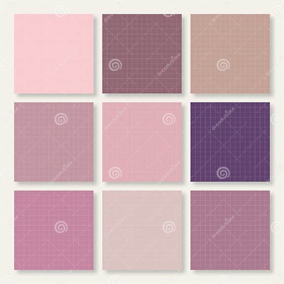 Grid Vector Background Set. Pattern Abstract Geometry Grid Template ...