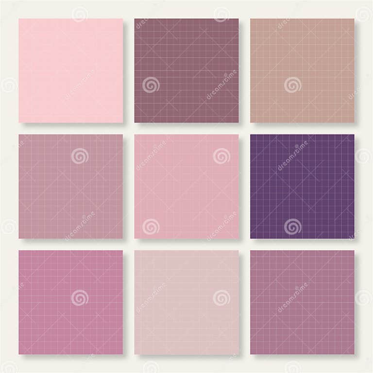 Grid Vector Background Set. Pattern Abstract Geometry Grid Template ...