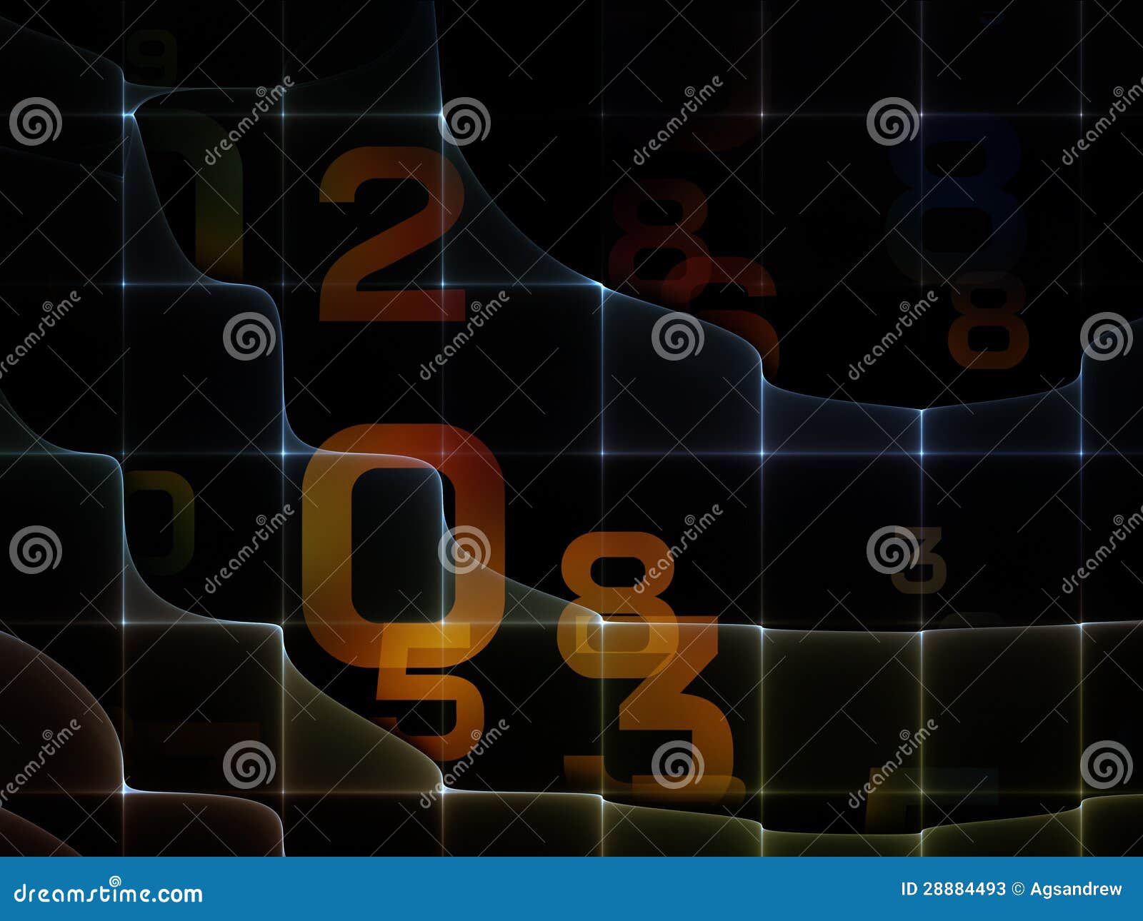 Grid Visualization stock illustration. Illustration of template - 28884493