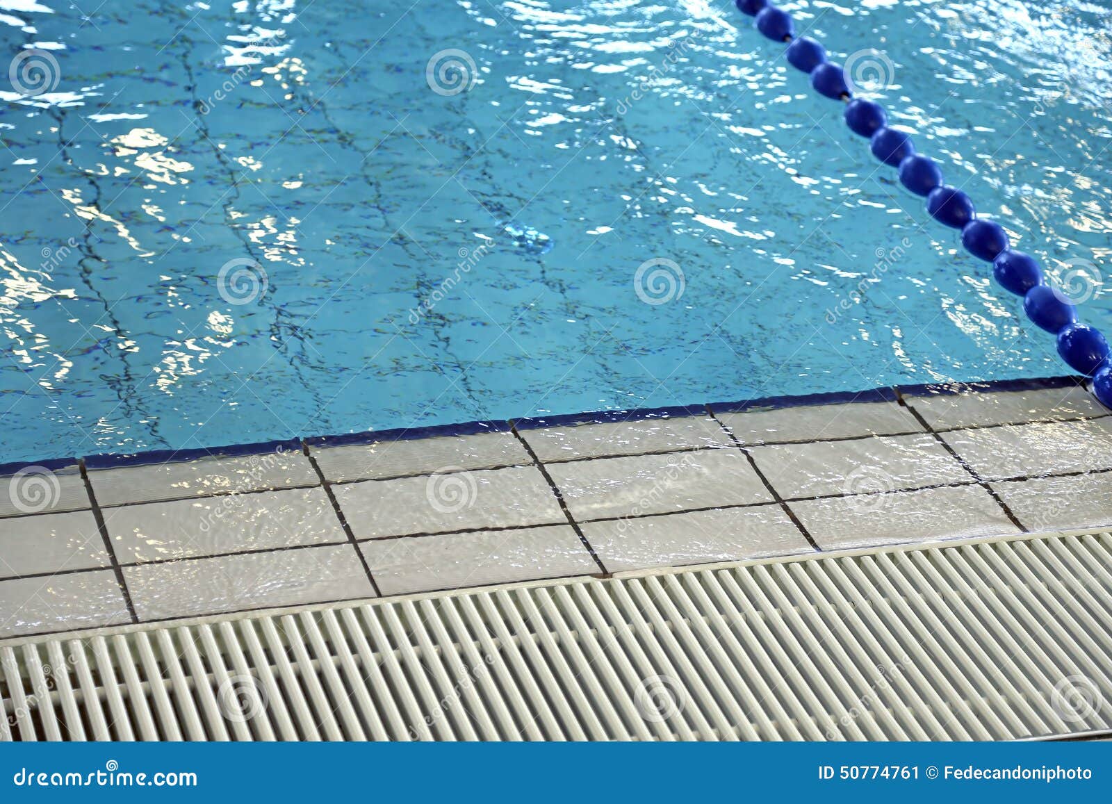 Grid for Water Circulation in Swimming Pool Stock Image - Image of ...