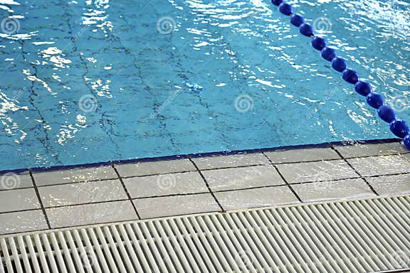 Grid for Water Circulation in Swimming Pool Stock Image - Image of ...