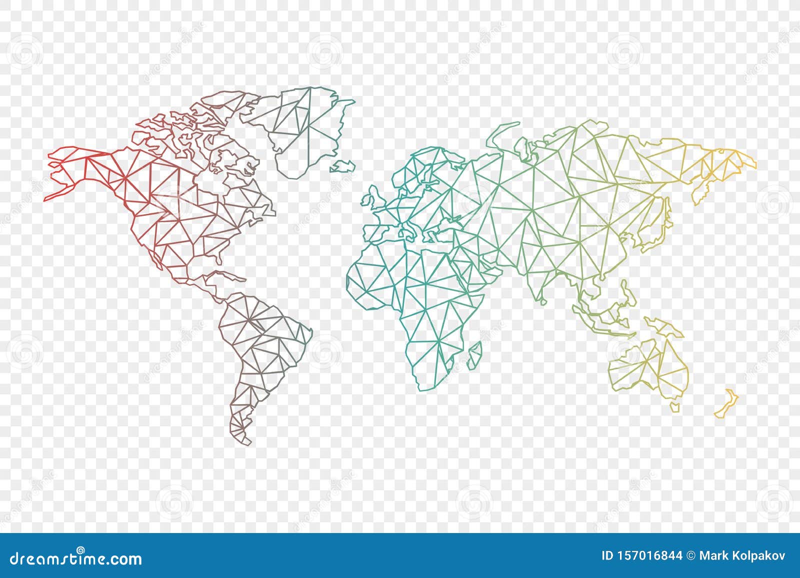 Grid World Map On White Background, Vector Royalty-Free Illustration ...