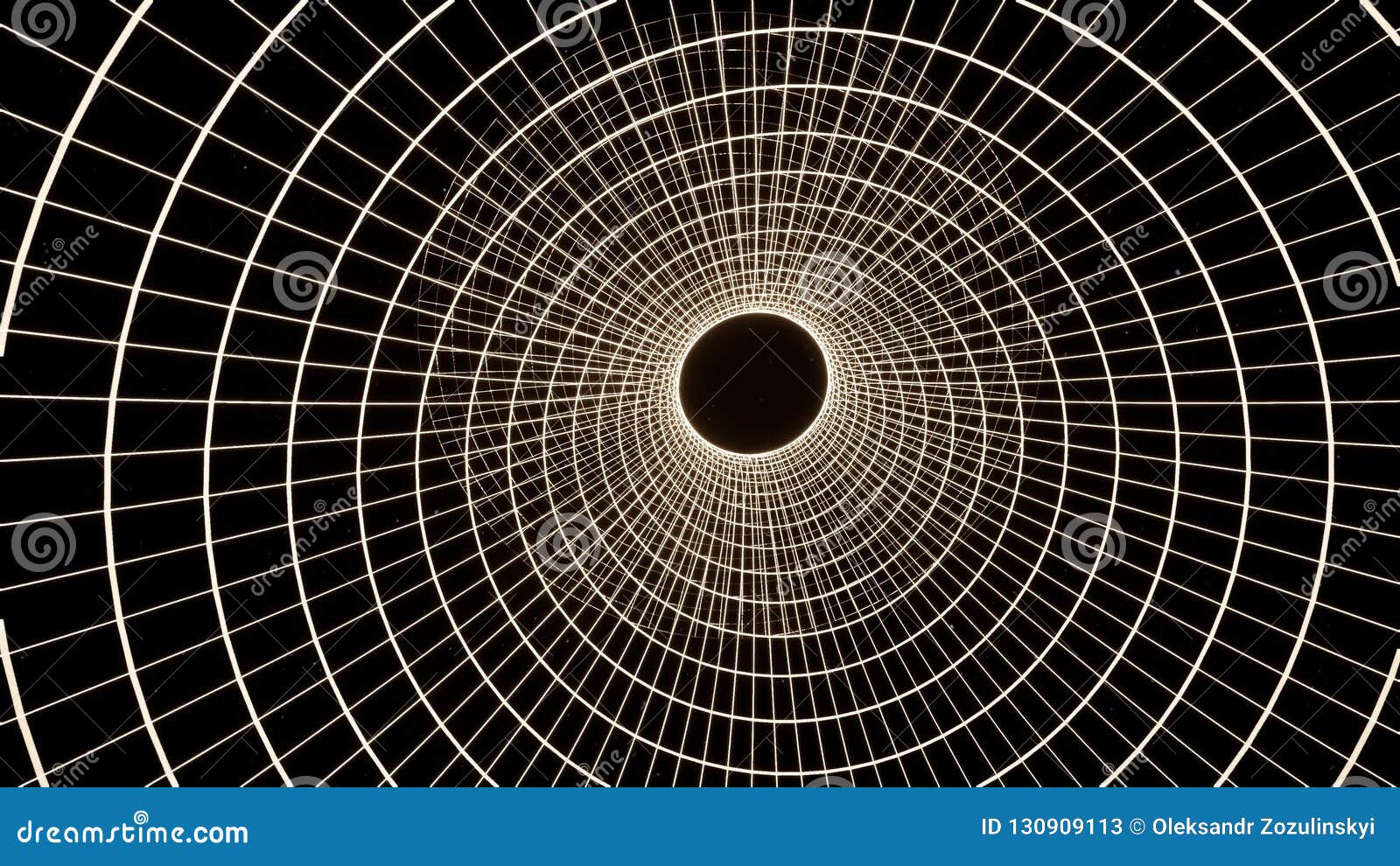 Grid Wormhole on the Starry Sky Stock Video - Video of exploration ...