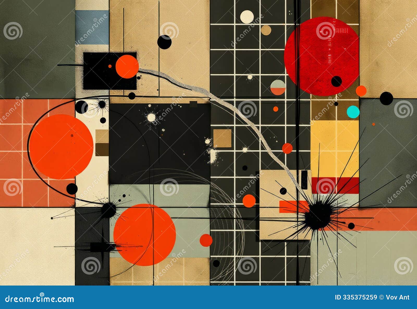 Order And Chaos. Chaotic Unorganized Colored Dominoes And Ordered ...