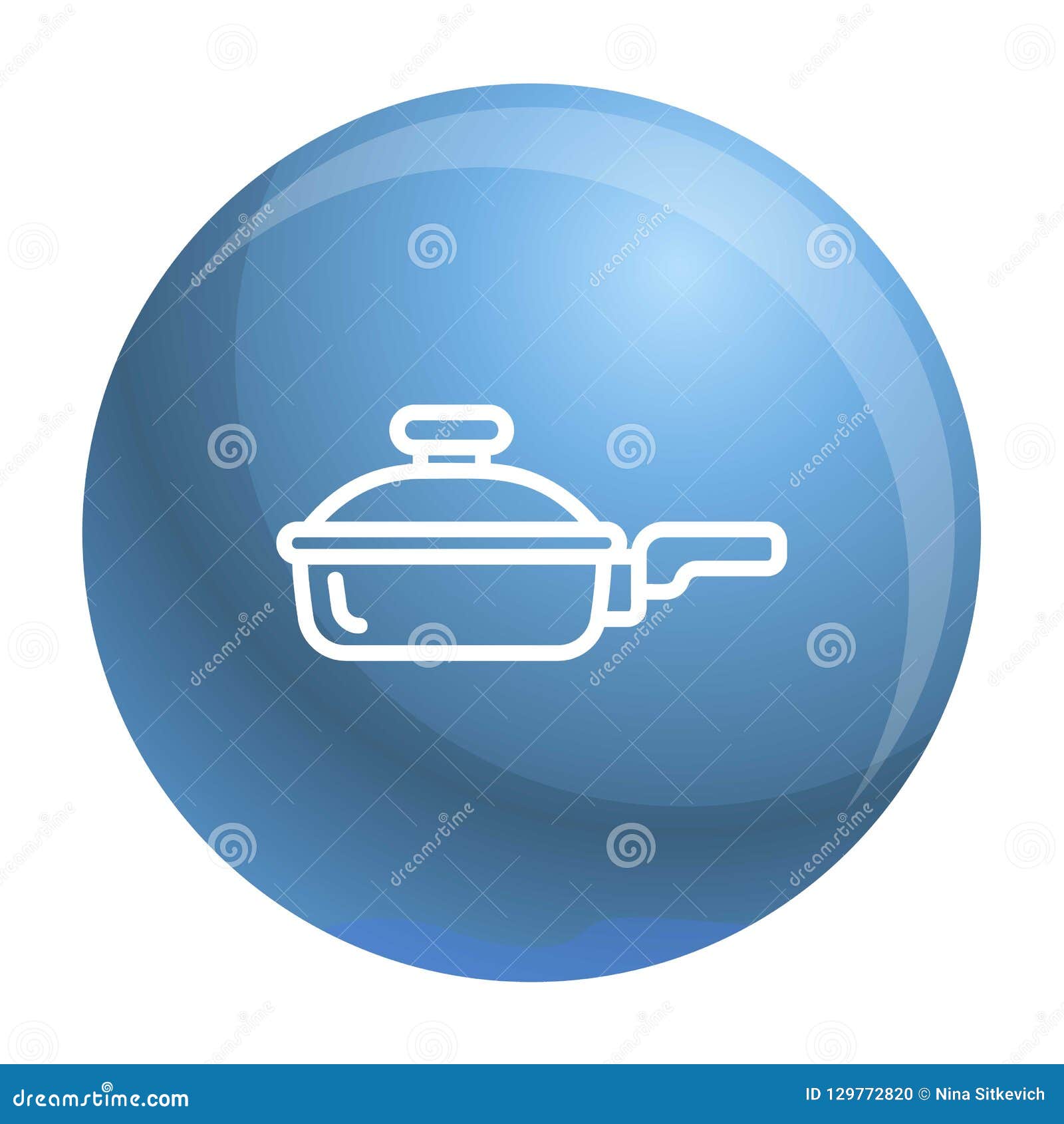 Griddle Icon, Outline Style Stock Vector - Illustration of nonstick ...
