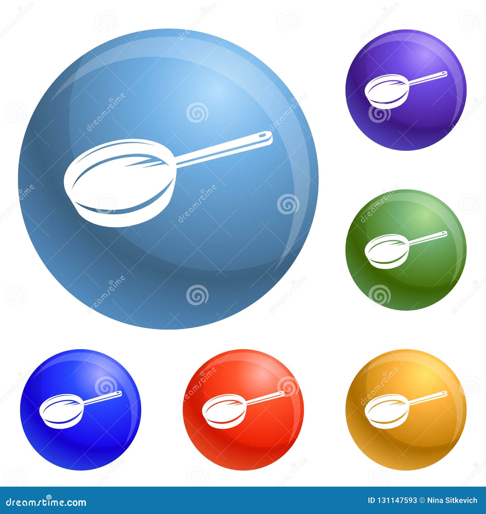 Griddle icons set vector stock vector. Illustration of cartoon - 131147593