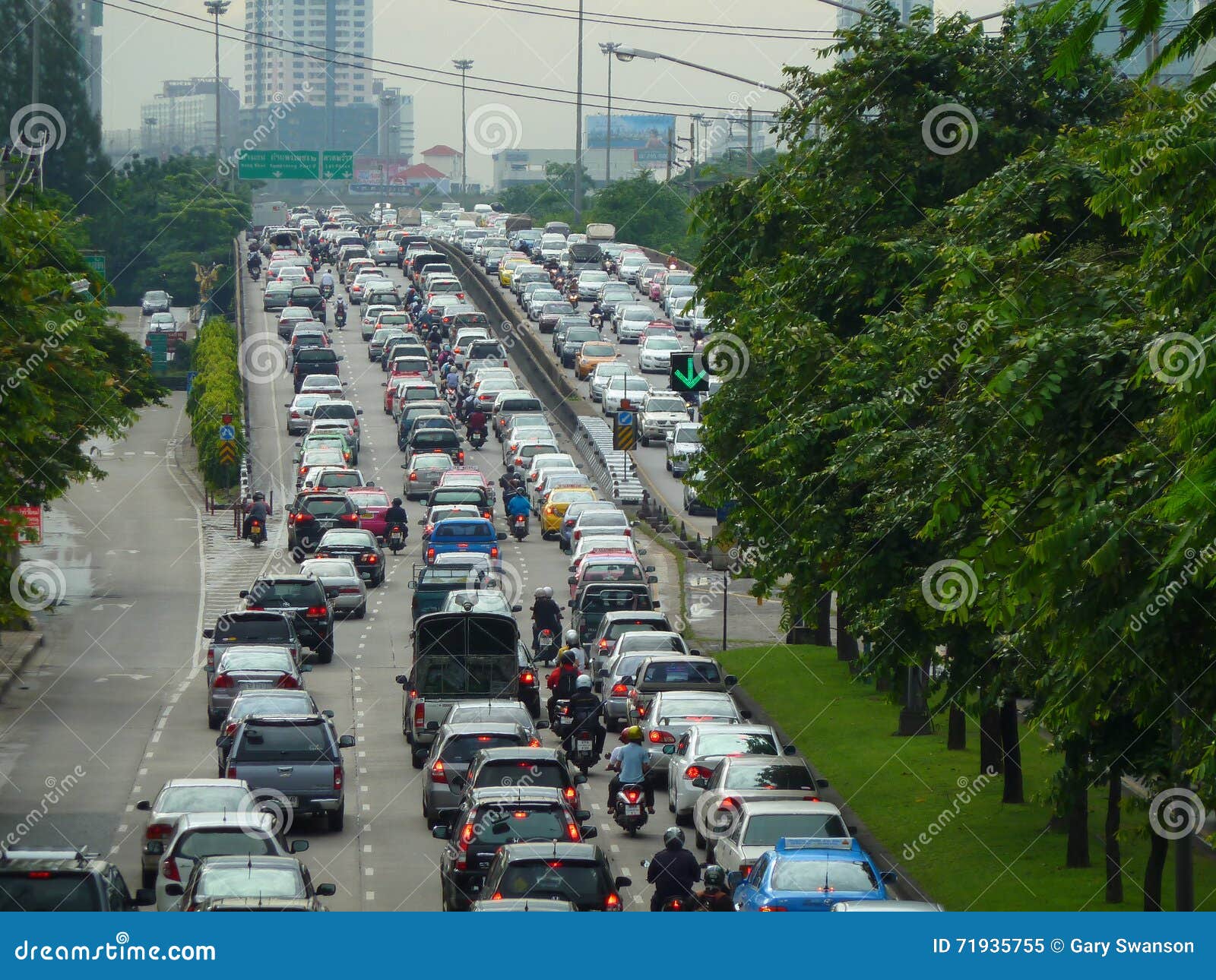 Bangkok gridlock editorial image. Image of congestion - 71935755