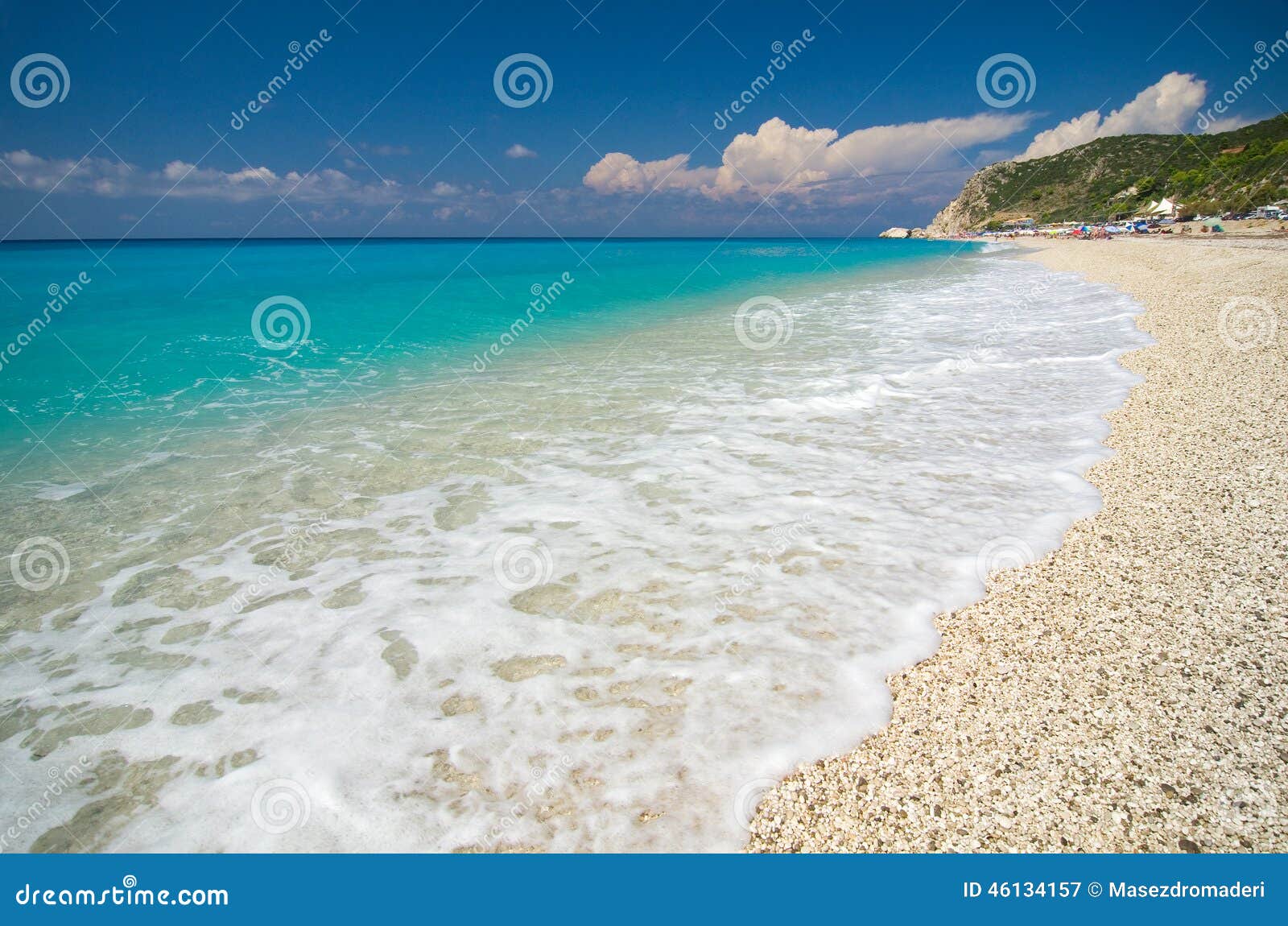 Griechenland- - Lefkas- - Kathisma-Strand Stockbild - Bild von reise ...