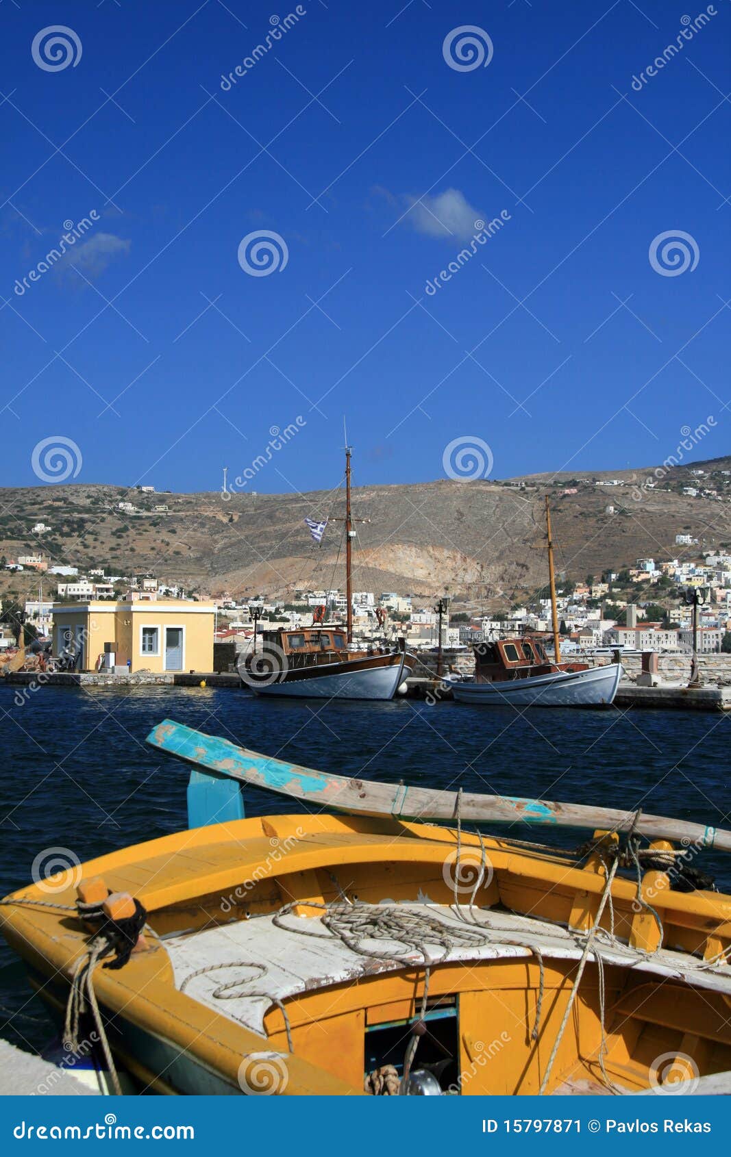 Griechenland, Syros Insel stockbild. Bild von farben - 15797871
