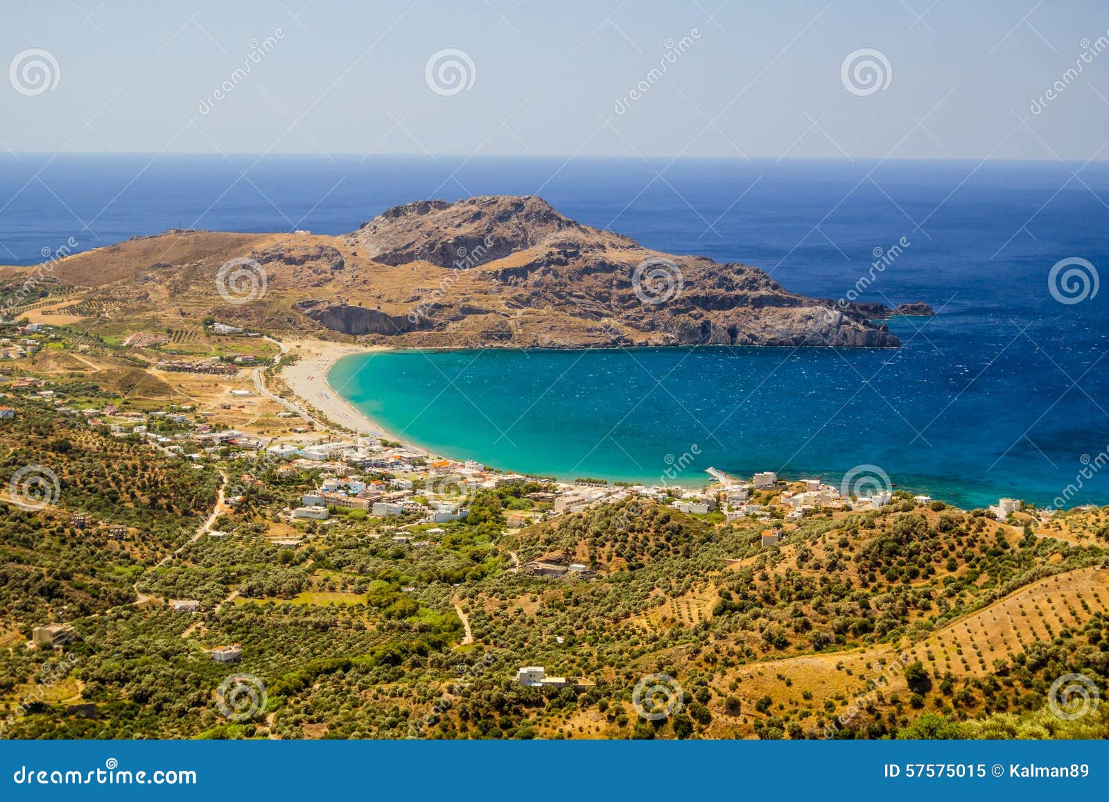 Griechische Insel - Kreta Landschaft Stockbild - Bild von idyllisch ...