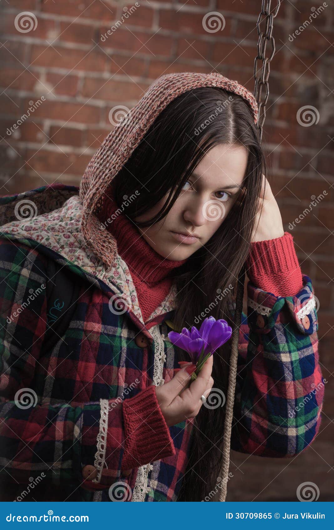 Grief stock image. Image of portrait, flower, human, female - 30709865