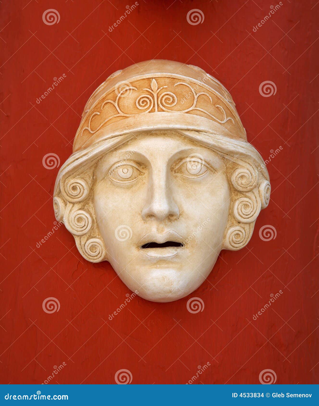 Grieks antiek masker redactionele stock afbeelding. Image of cultus ...