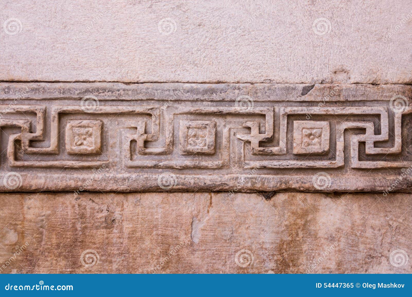 Grieks Patroon Van Meandertype of Griekse Sleutel Stock Afbeelding ...