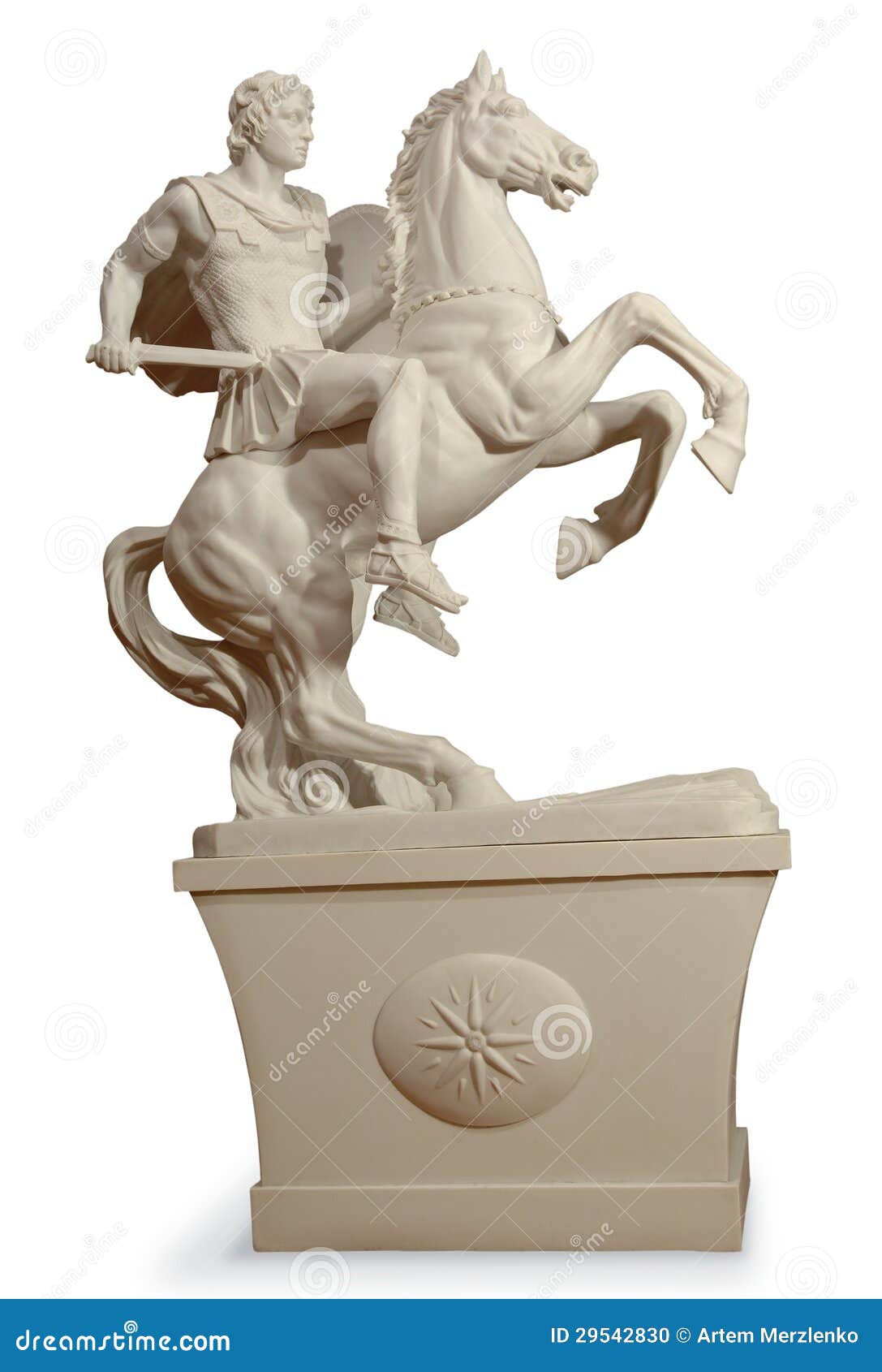 Grieks Standbeeld Van Een Strijder Stock Foto - Image of standbeeld ...