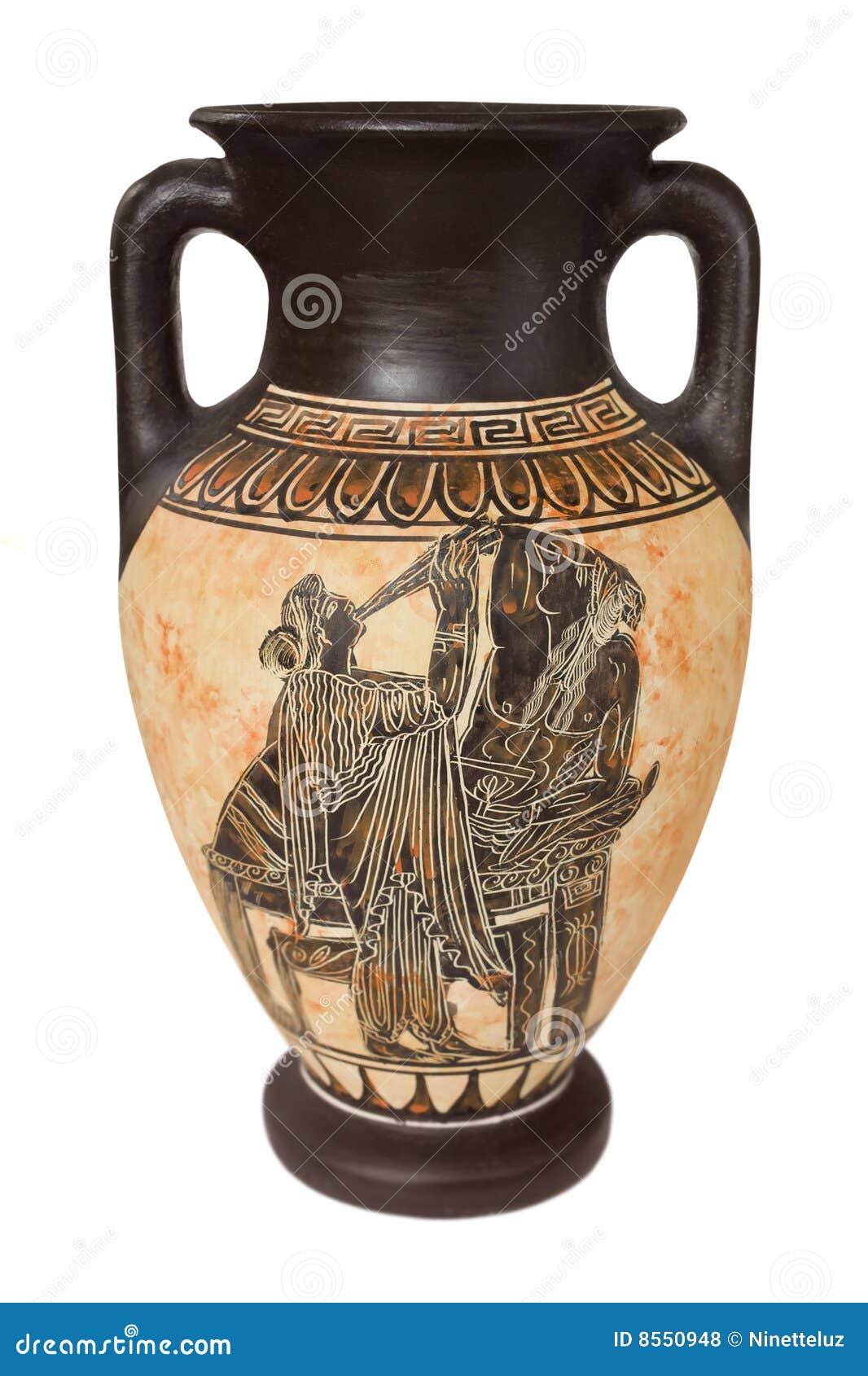 Griekse vaas stock foto. Image of antiquiteit, keramiek - 8550948