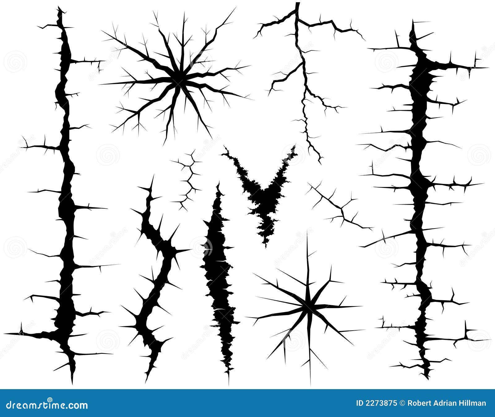 Grietas ilustración del vector. Ilustración de grieta - 2273875