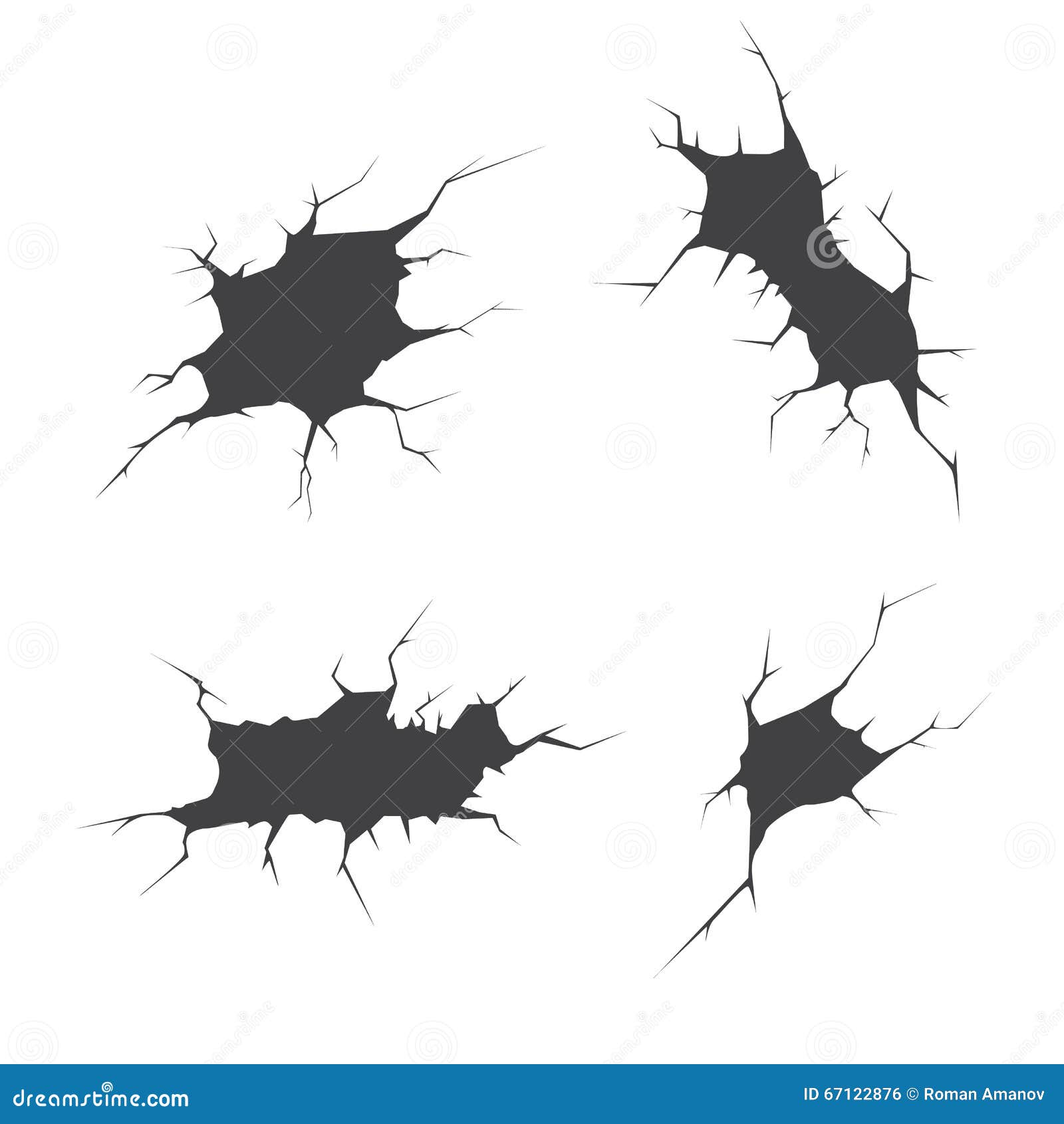 Grietas Del Vector Tierra Agrietada Stock de ilustración - Ilustración ...