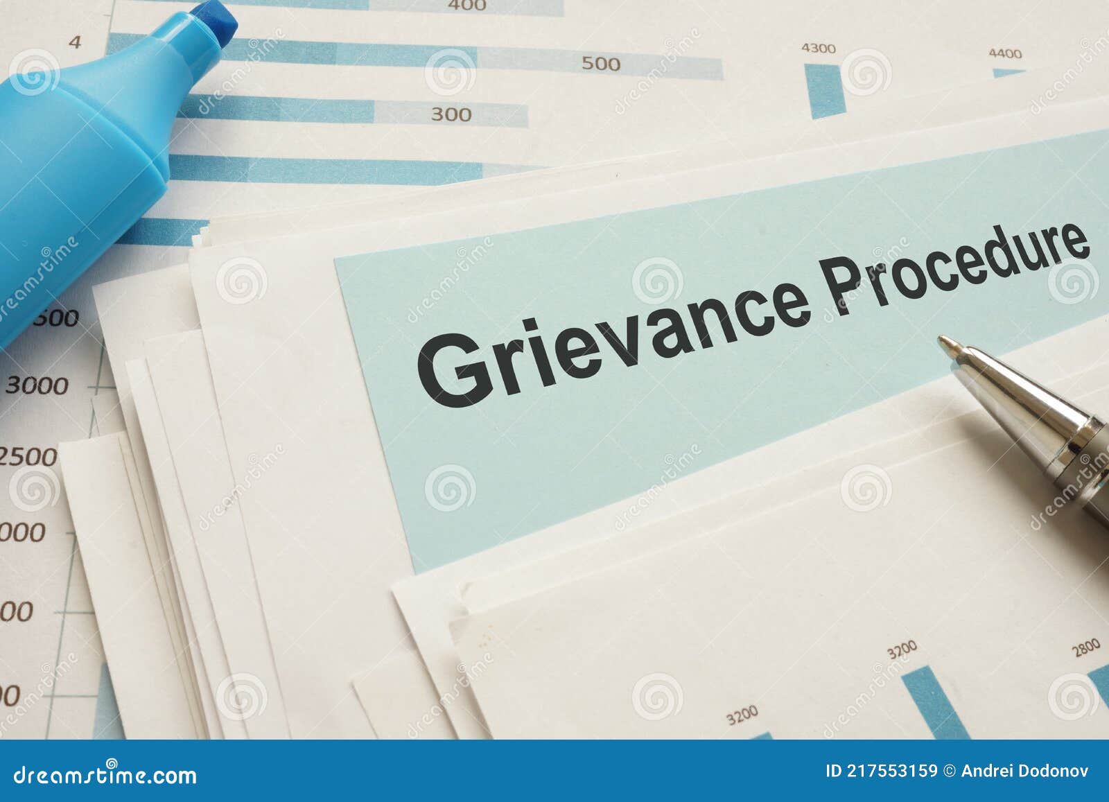 Grievance Procedure is Shown on the Photo Using the Text Stock Image ...