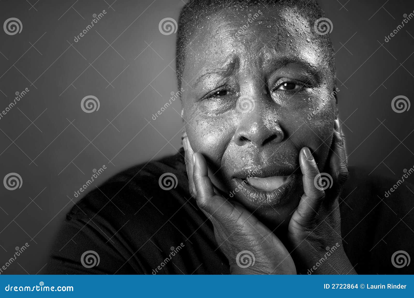 Grieving Black Woman stock photo. Image of american, female - 2722864