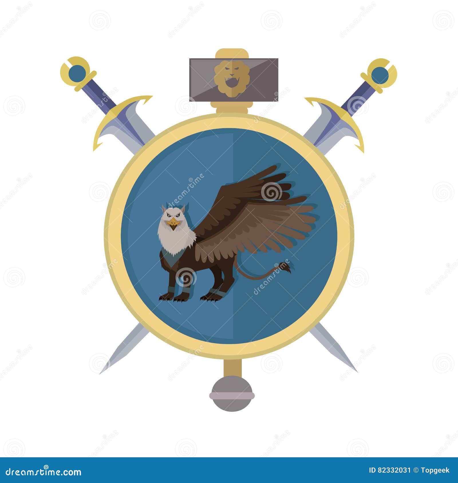 Griffin Avatar Icon ilustración del vector. Ilustración de arte - 82332031