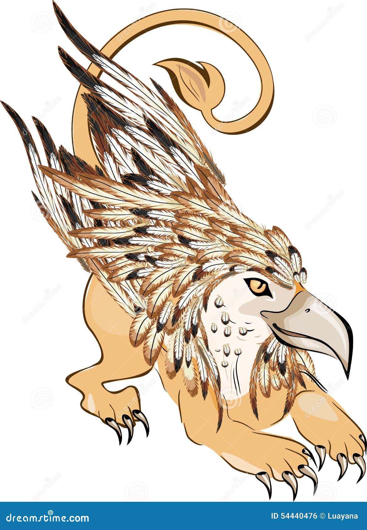 Griffin stock vector. Illustration of medieval, heraldic - 54440476