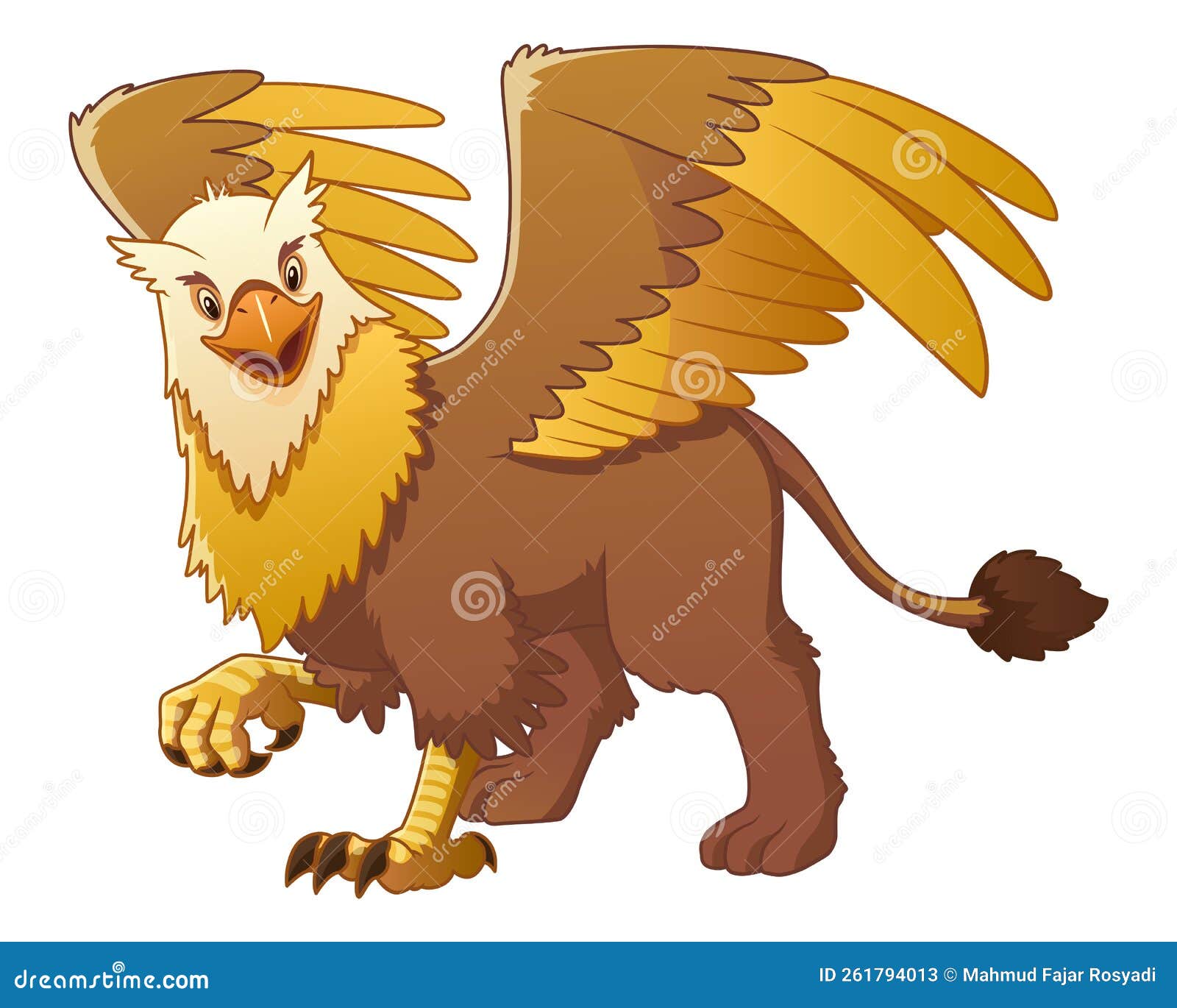 Griffin Cartoon Illustration Color Stock Illustration Illustration Of