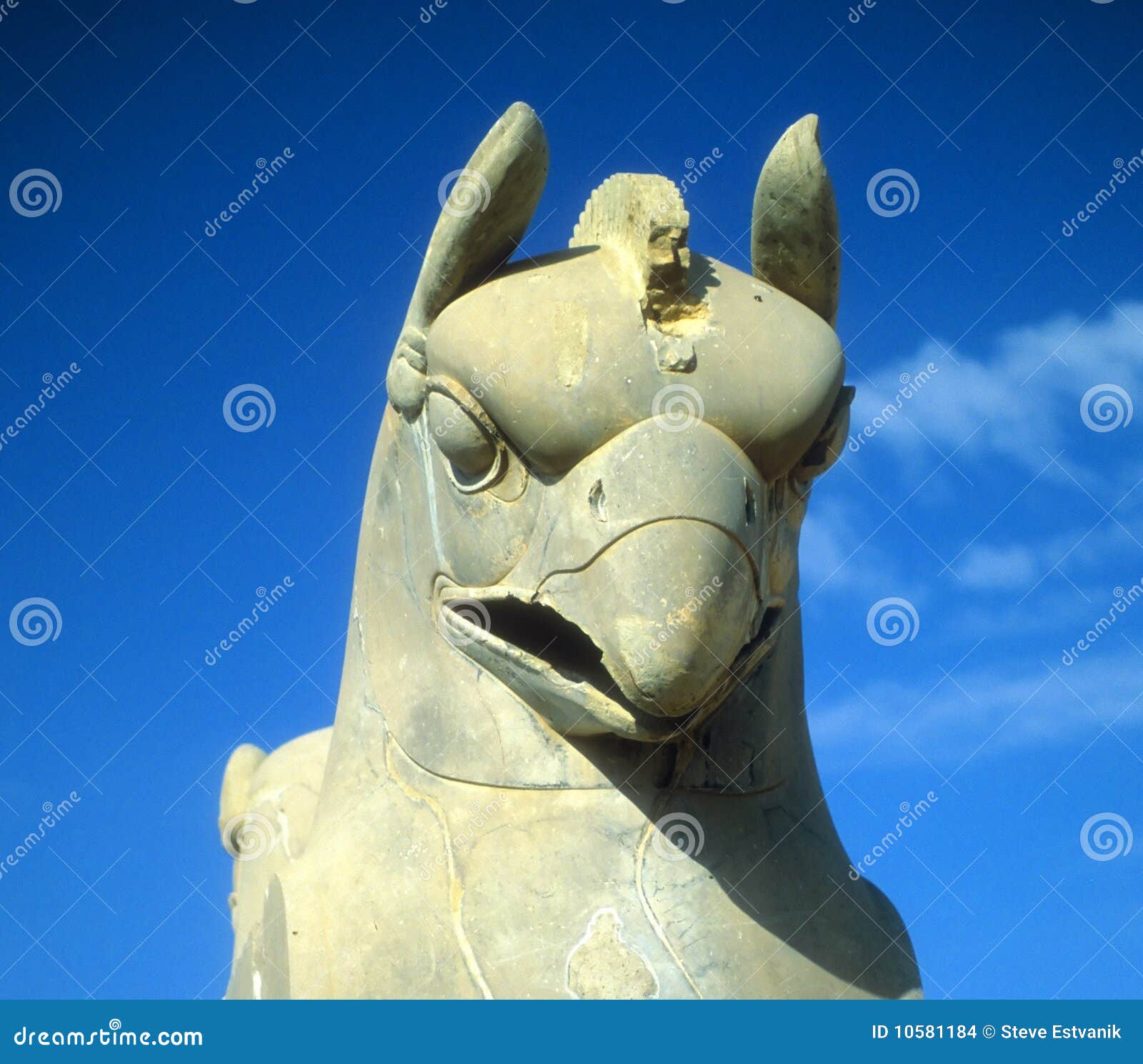 Griffin Column head stock photo. Image of mythical, tribute - 10581184