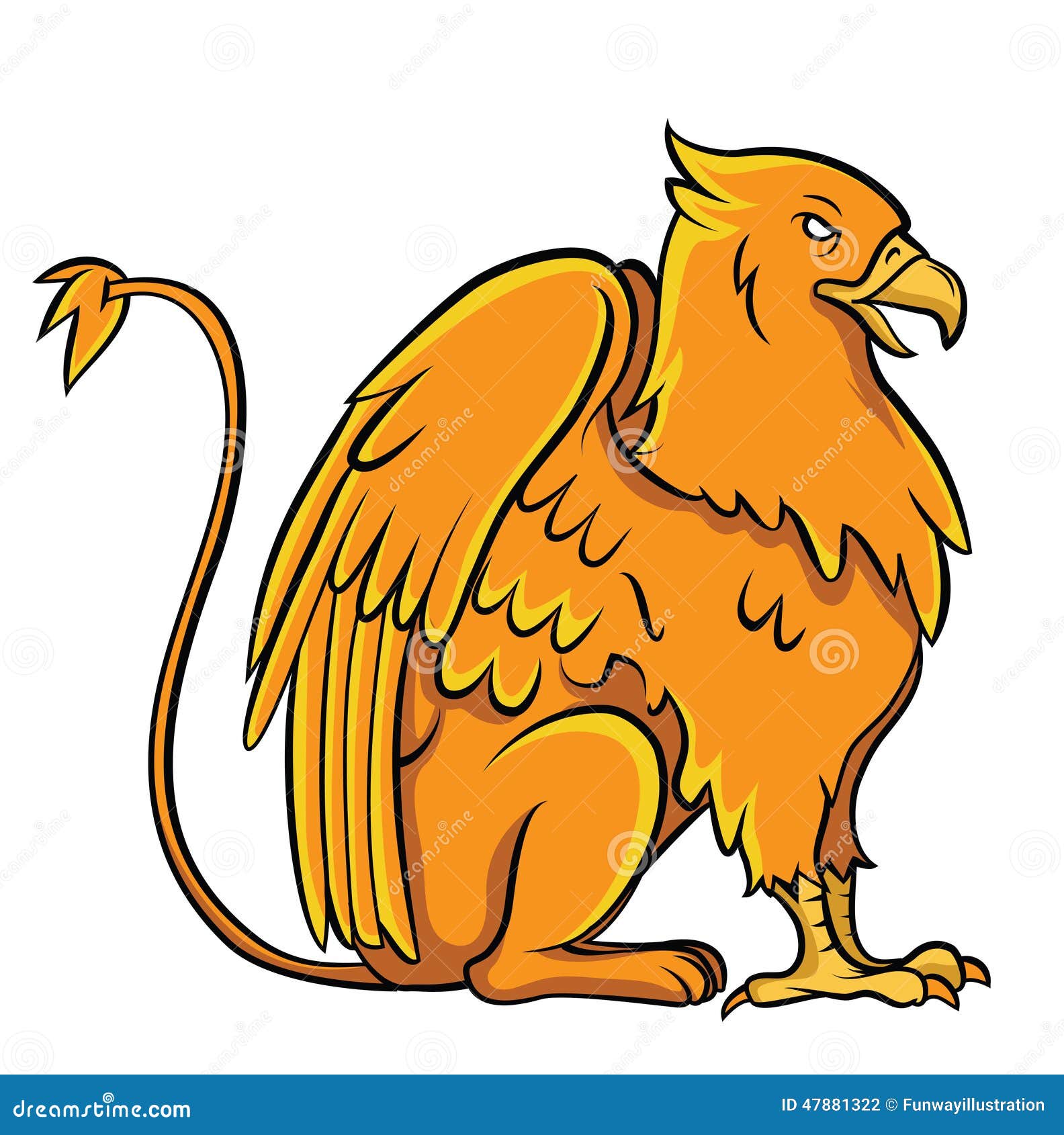 Griffin stock vector. Illustration of gryphon, griffin - 47881322