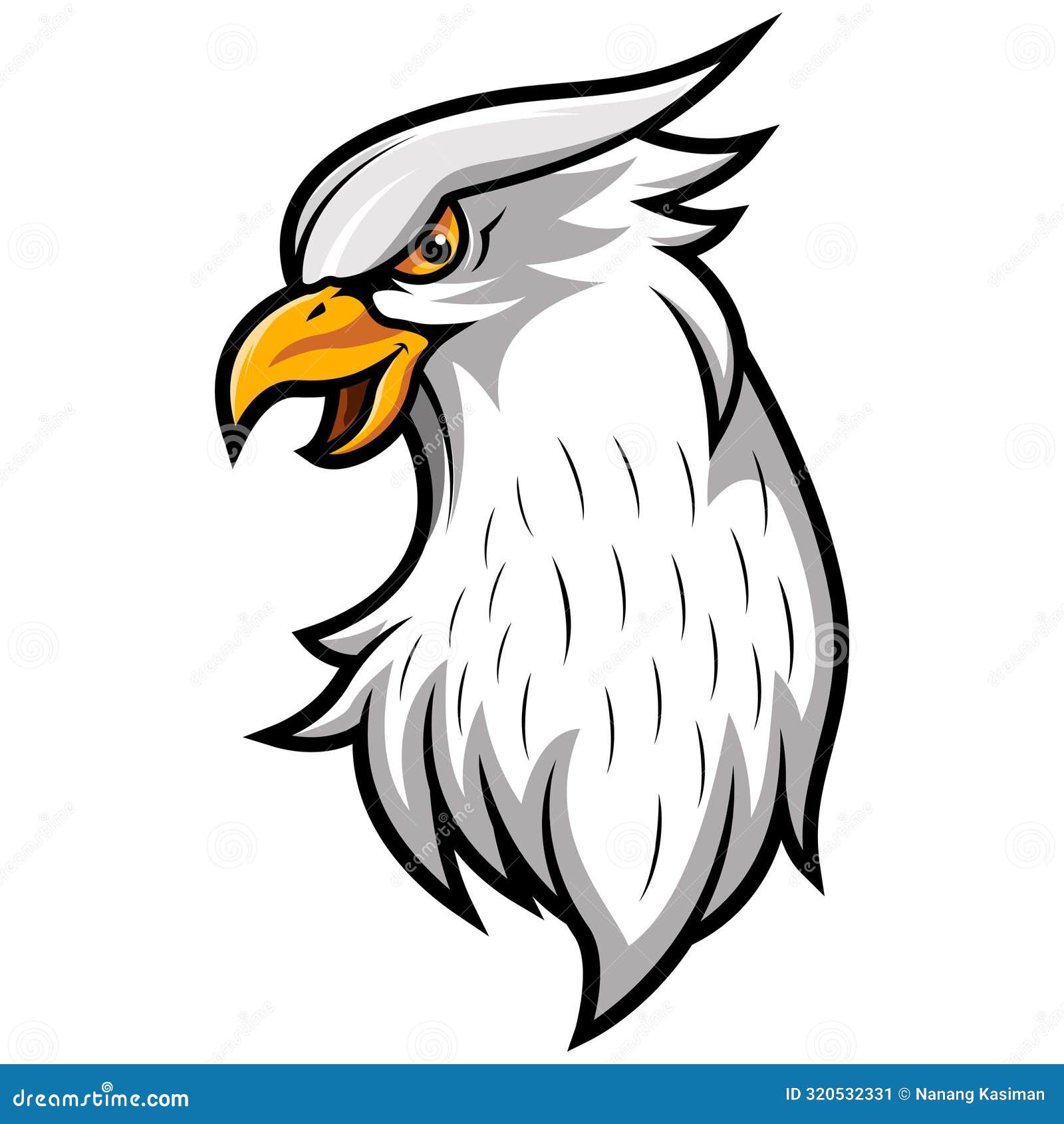 Griffin Head Side Mascot Vector Illustration | CartoonDealer.com #120471072