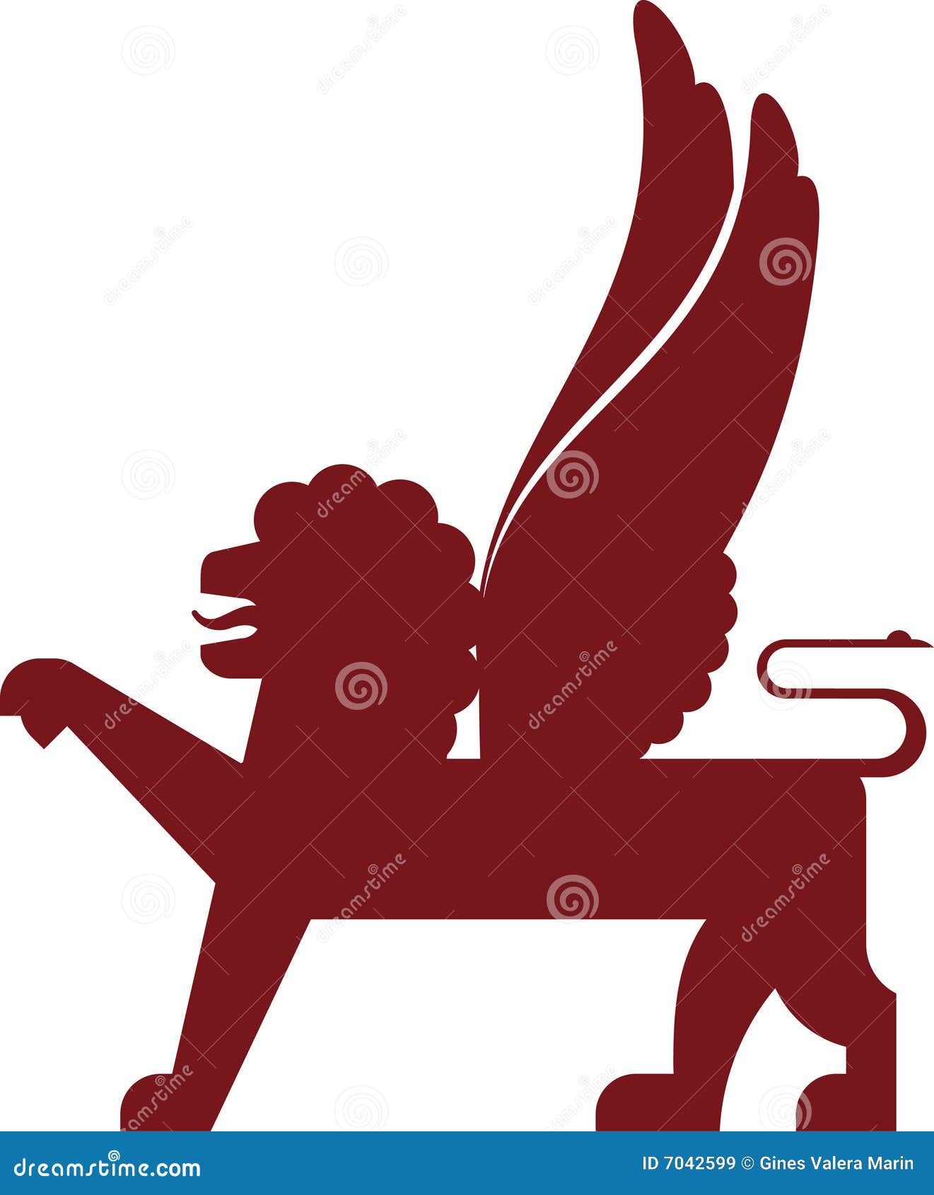 Griffin icon stock vector. Illustration of griffin, simple - 7042599