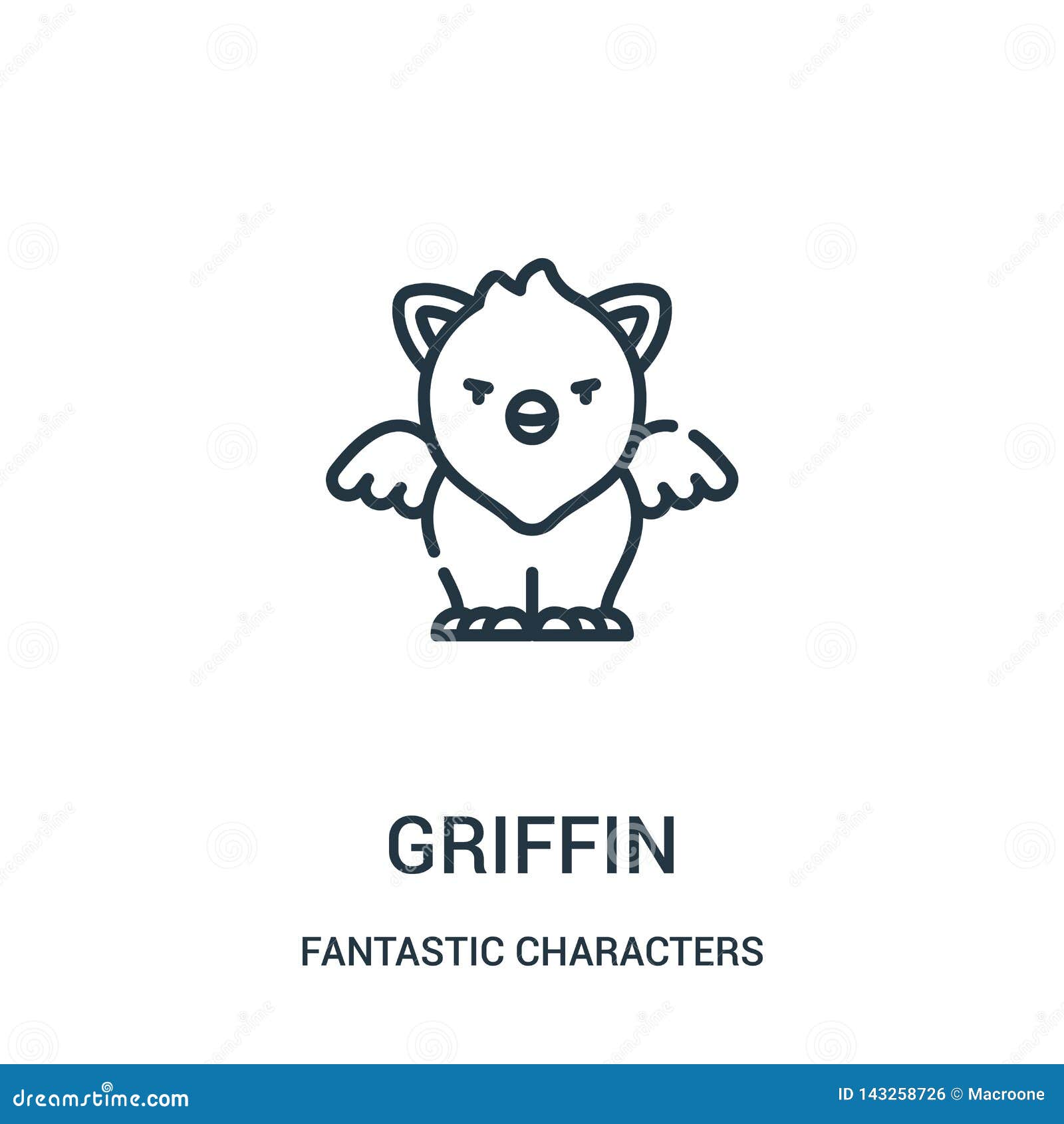 Griffin Icon Vector from Fantastic Characters Collection. Thin Line ...