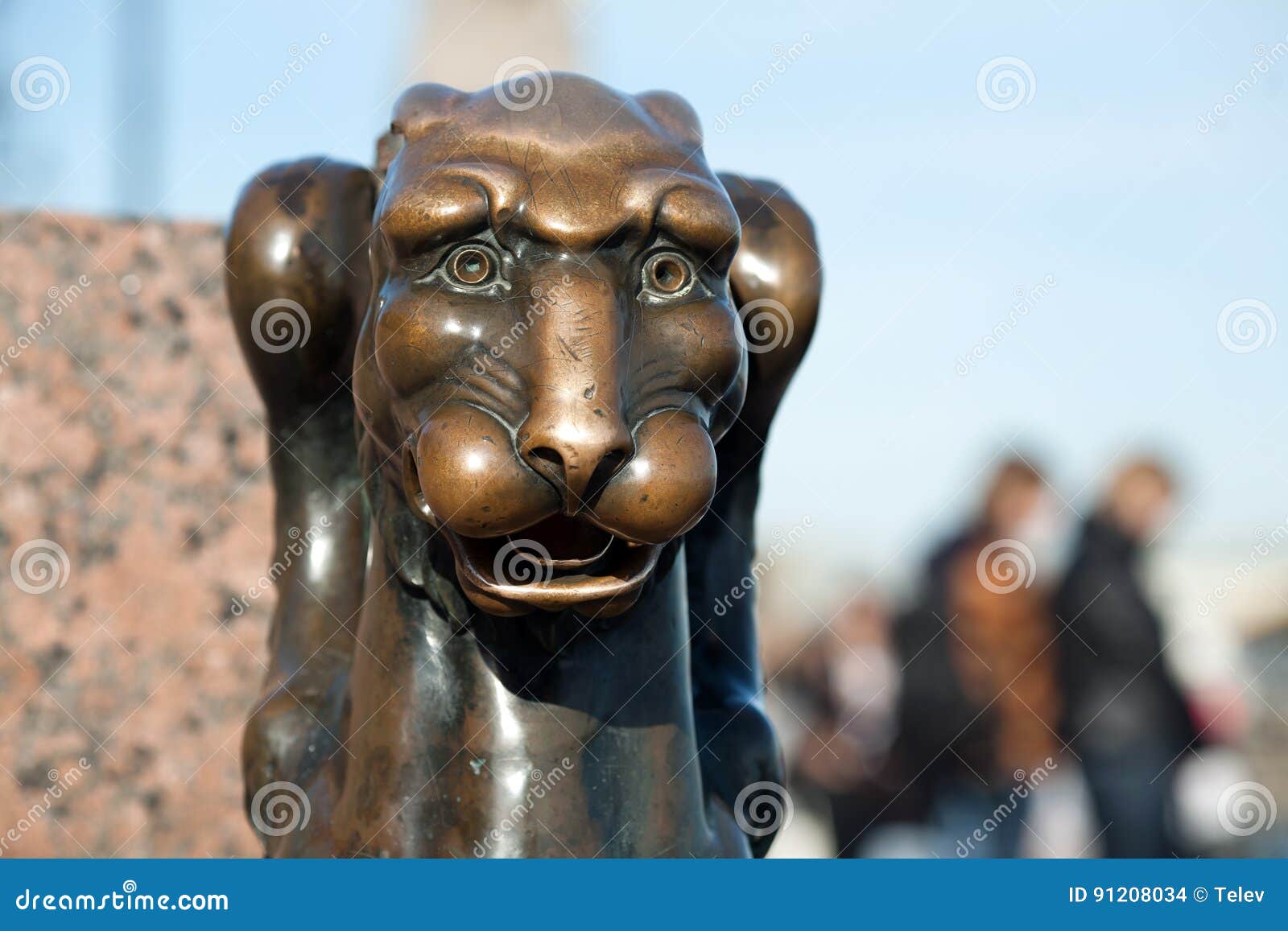 Gryphon Head Sculpture In Park Branitz Stock Photo | CartoonDealer.com ...