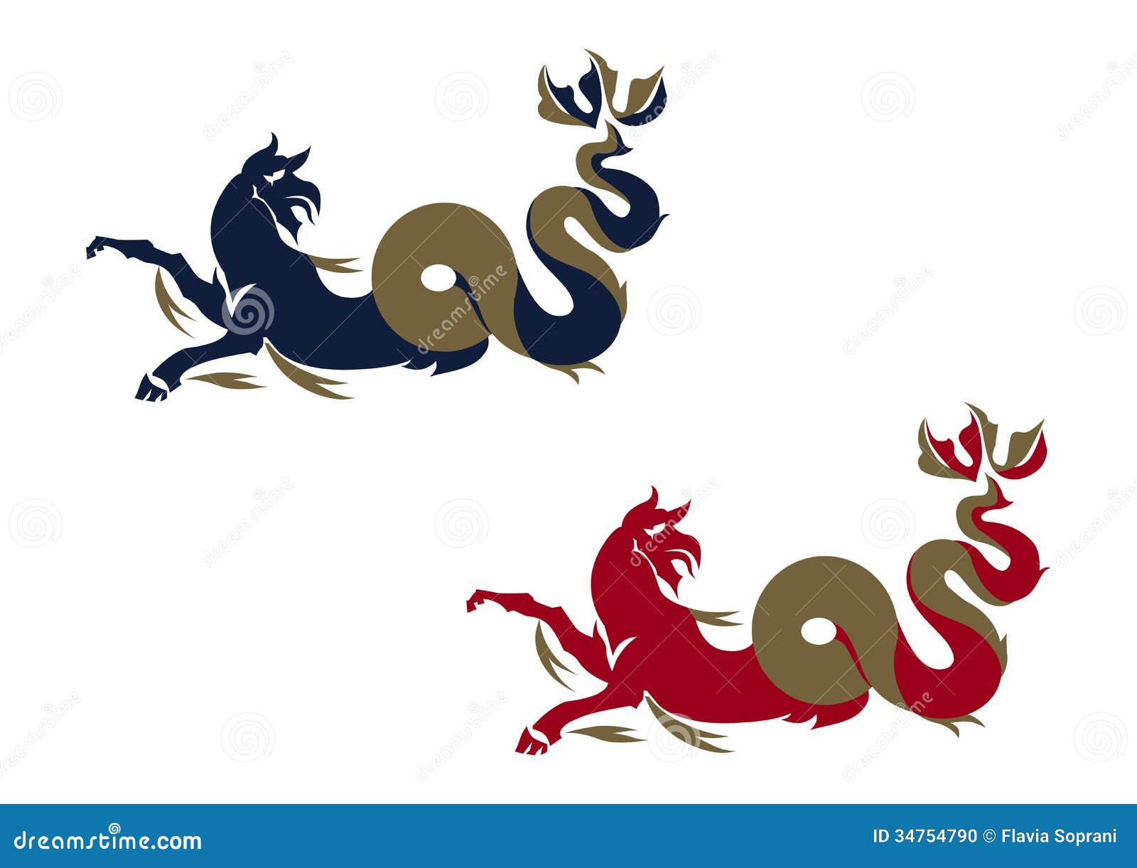 Griffin - Sea Monster - Dragon Stock Vector - Illustration of claw ...
