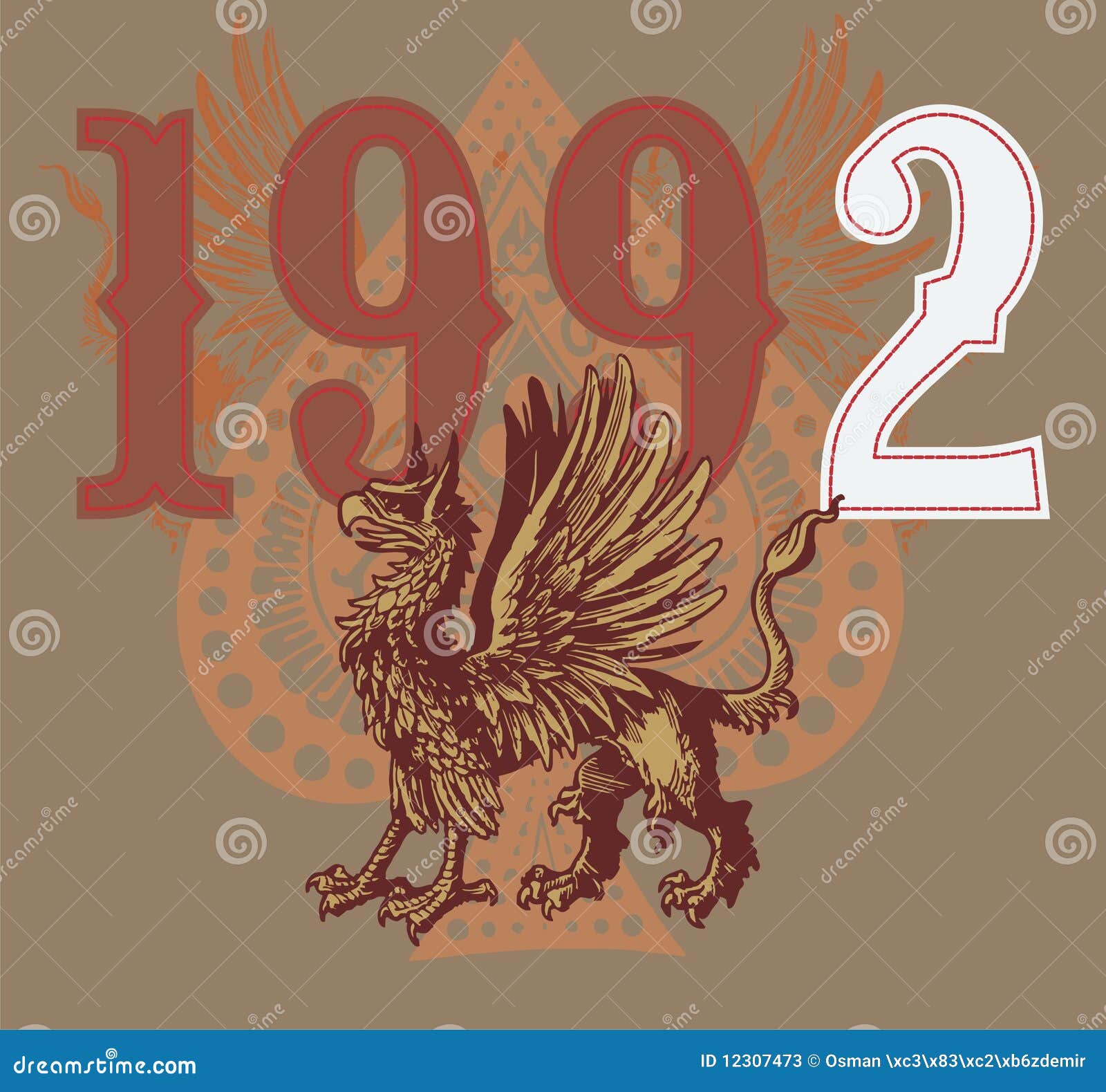 Griffin wings stock vector. Illustration of international - 12307473