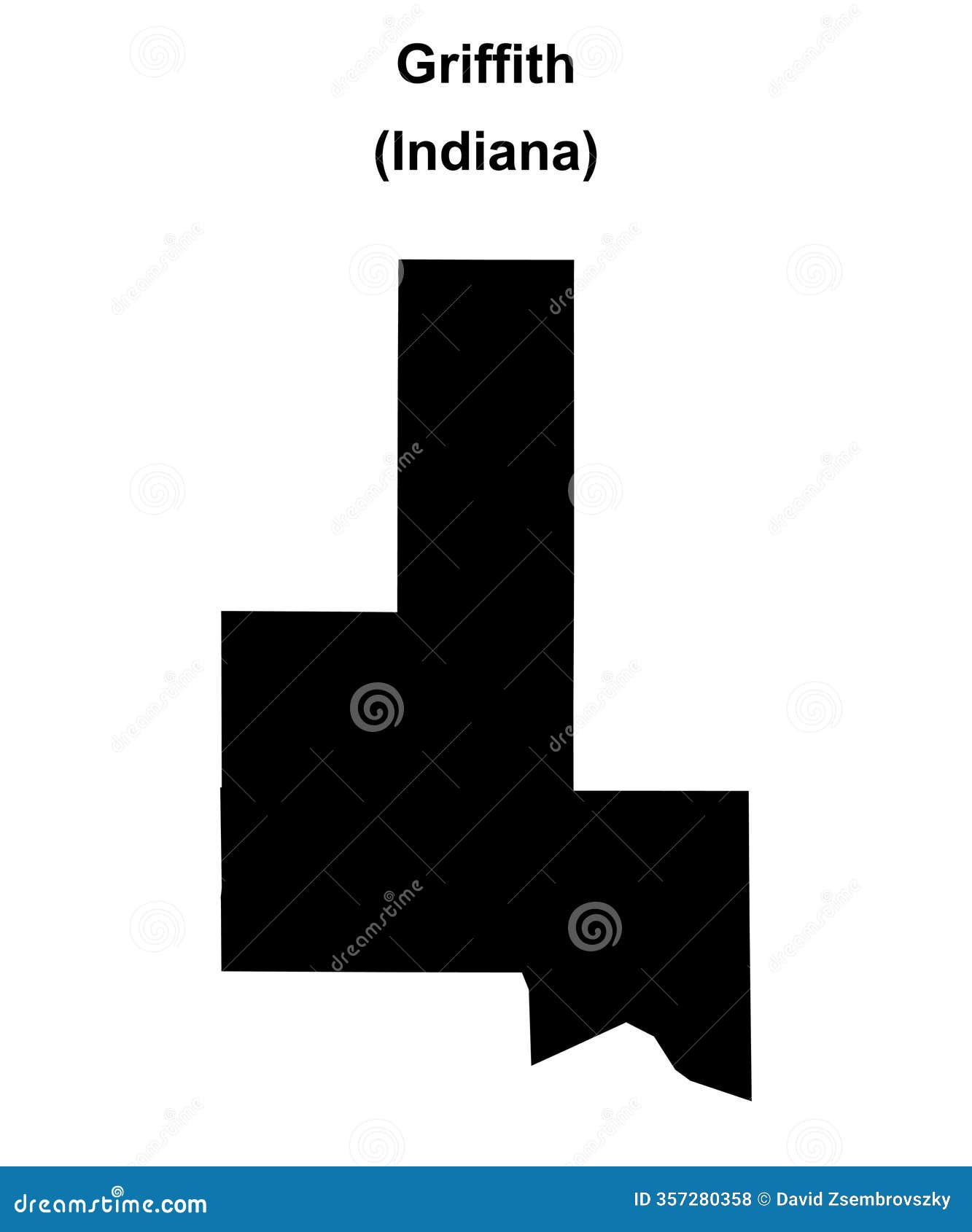 Griffith Outline Map Cartoon Vector | CartoonDealer.com #334789713