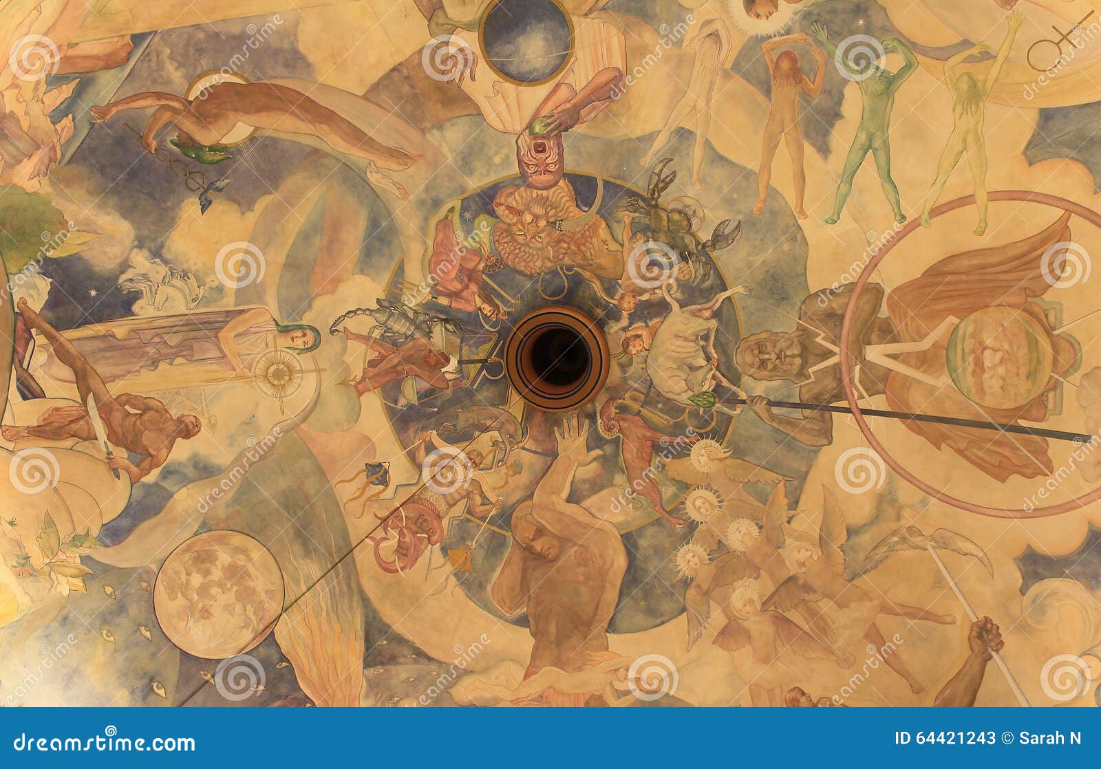 Griffith Observatory, Los Angeles, Ceiling Editorial Stock Photo ...