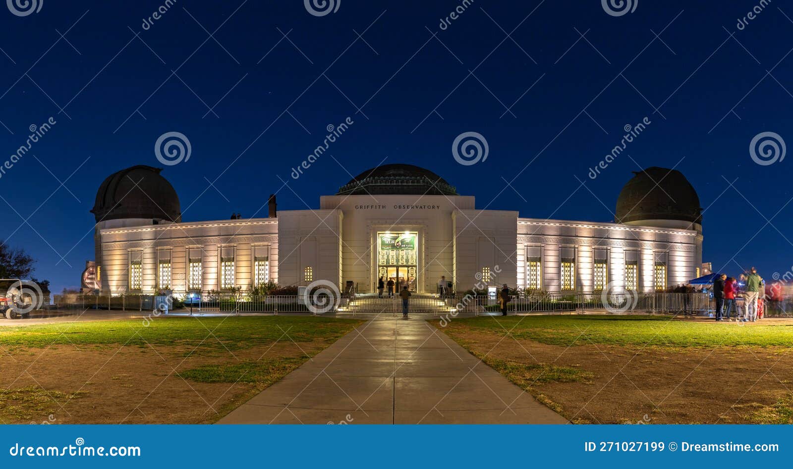 Griffith Observatory at Night Editorial Stock Image - Image of hour ...