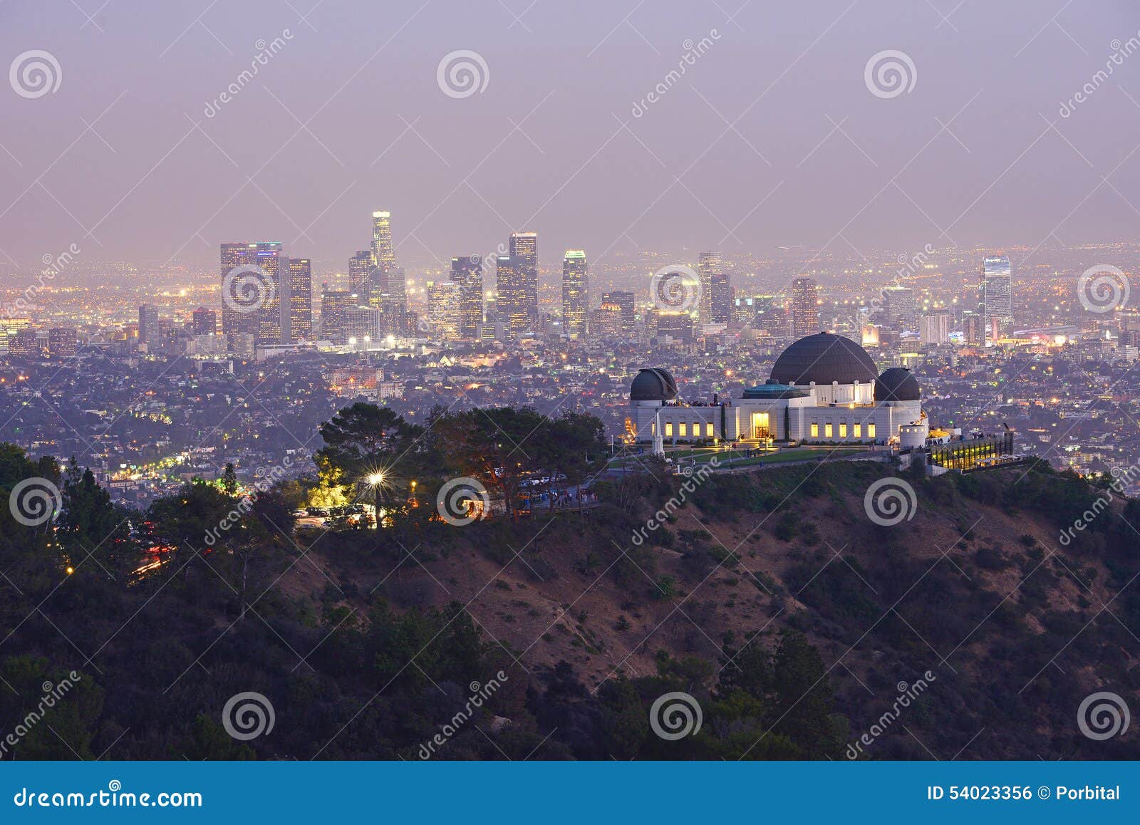 Griffith Observatory stock photo. Image of famous, angeles - 54023356