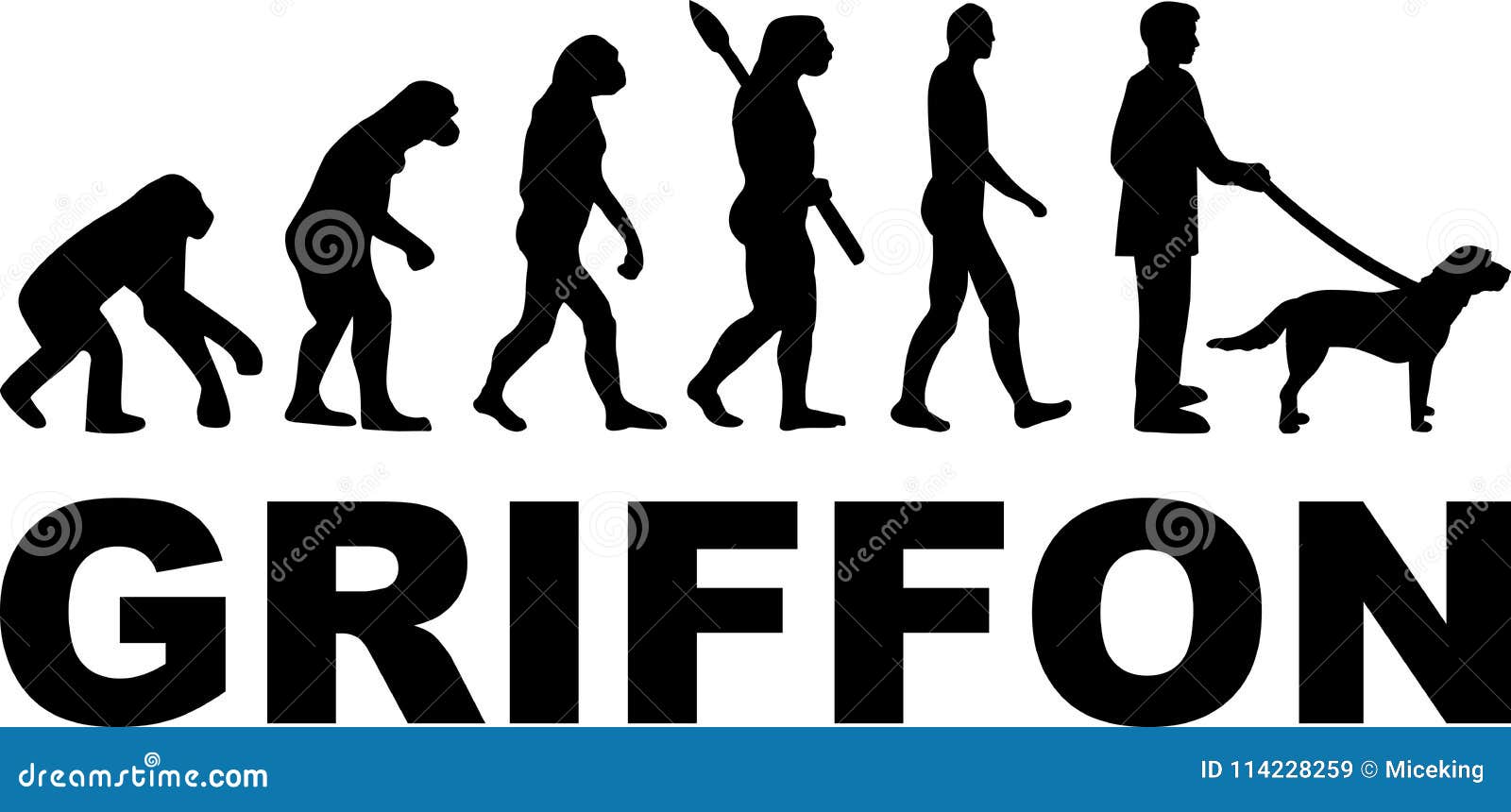 Griffon evolution word stock vector. Illustration of logo - 114228259