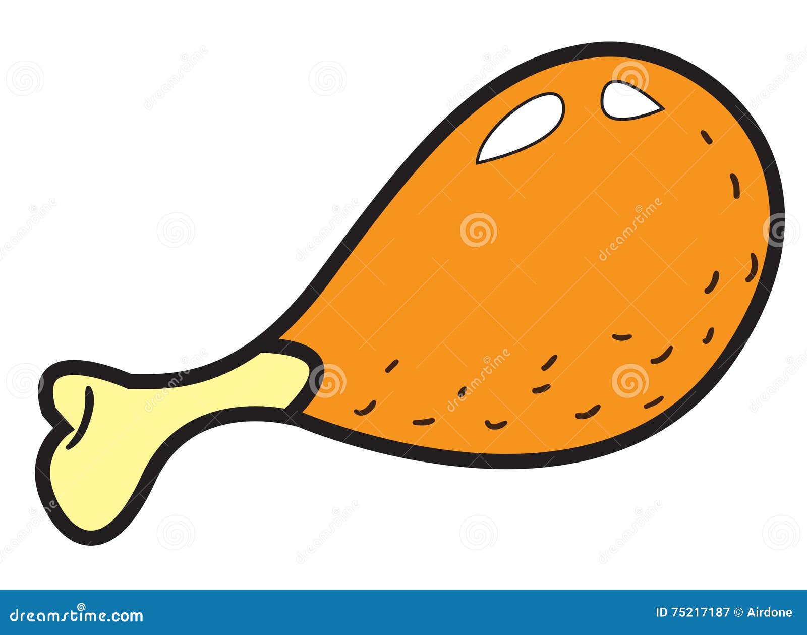 Griffonnage De Pilon De Poulet Illustration de Vecteur - Illustration ...