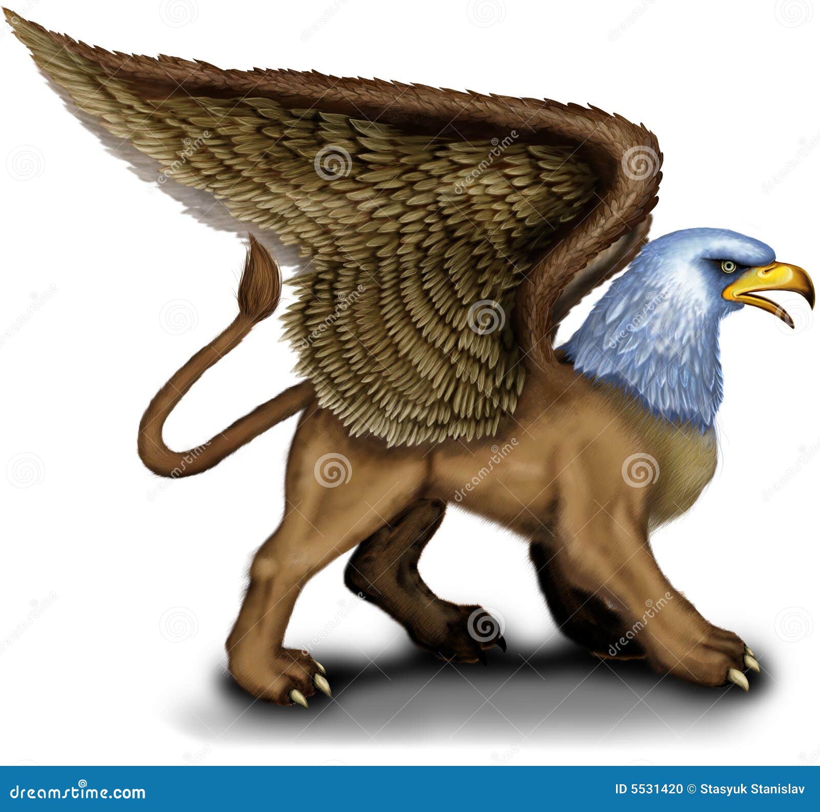 Grifo stock de ilustración. Ilustración de pensamiento - 5531420