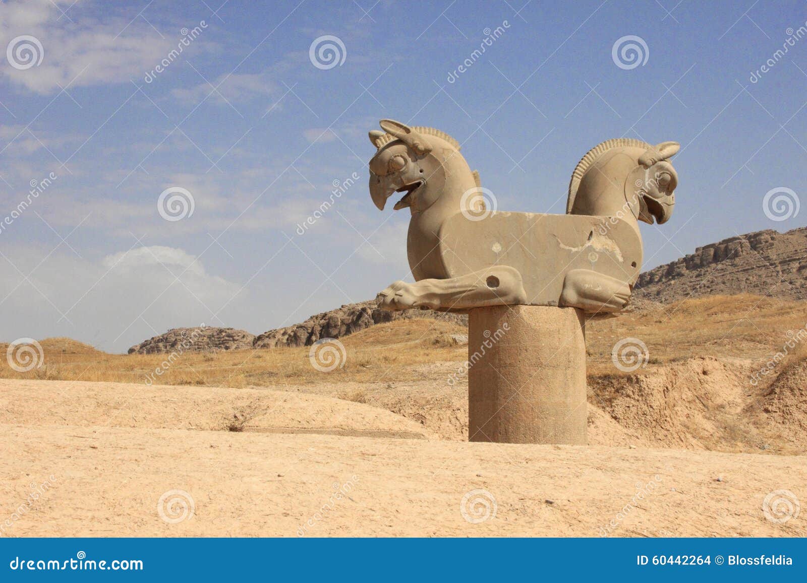 Grifone Dell'achemenide a Persepolis (Iran) Fotografia Stock - Immagine ...