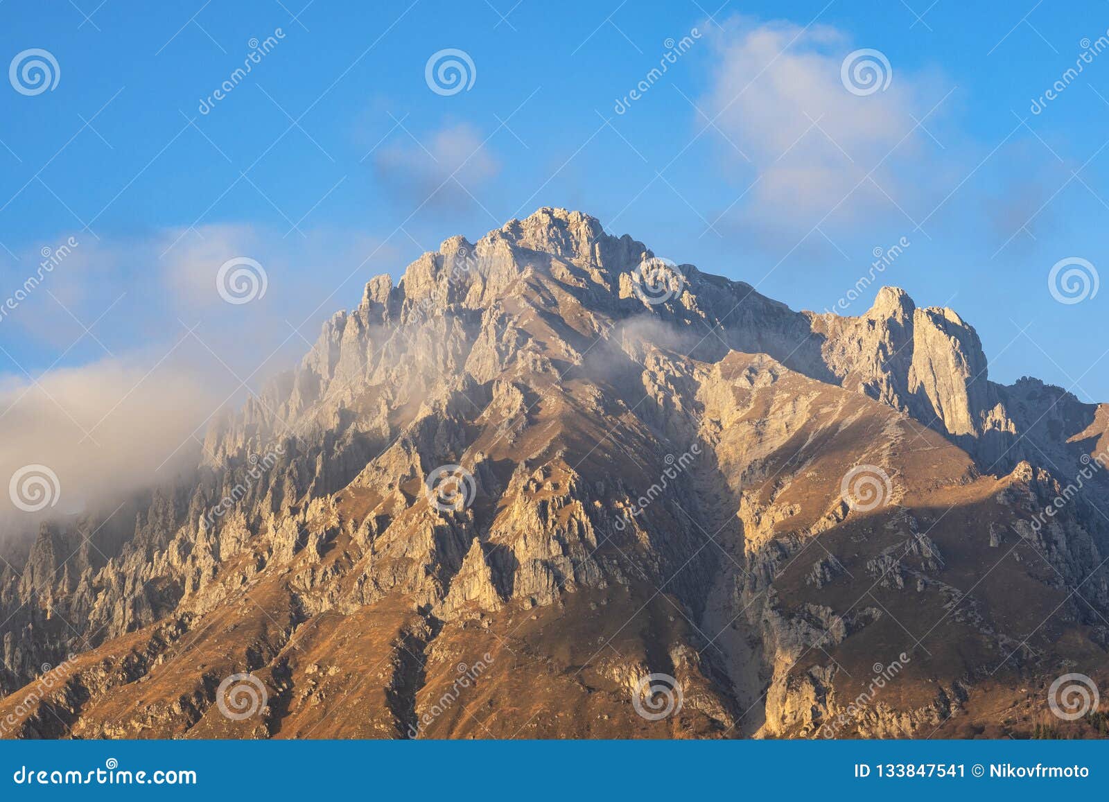 Grigna mountain at sunset stock image. Image of lombardy - 133847541