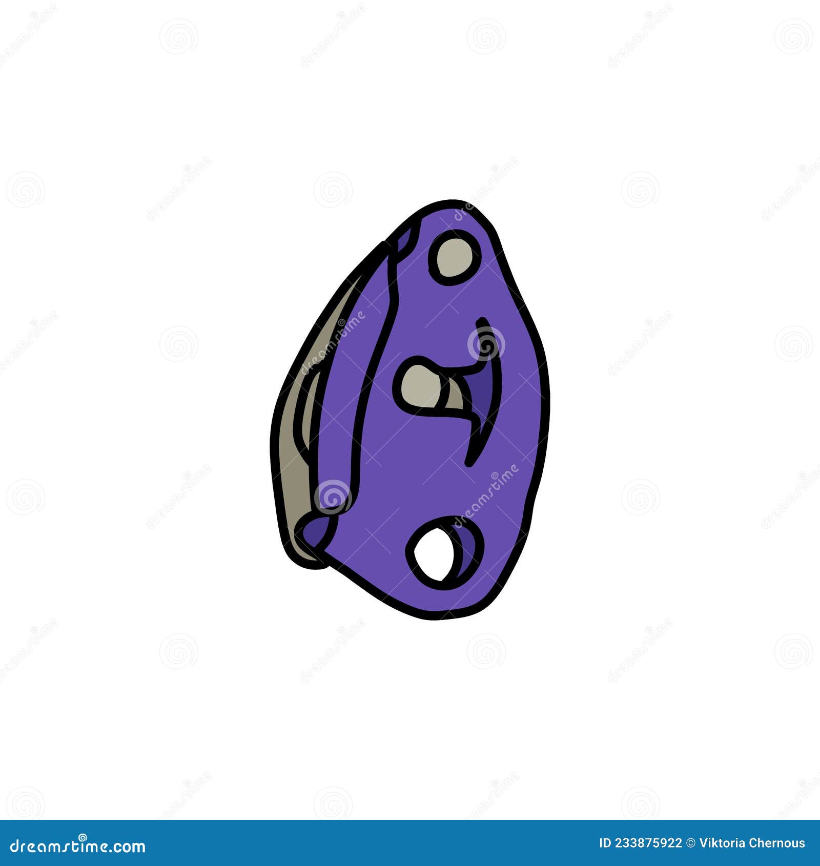 Grigri Climbing Doodle Icon, Vector Color Line Illustration Stock ...